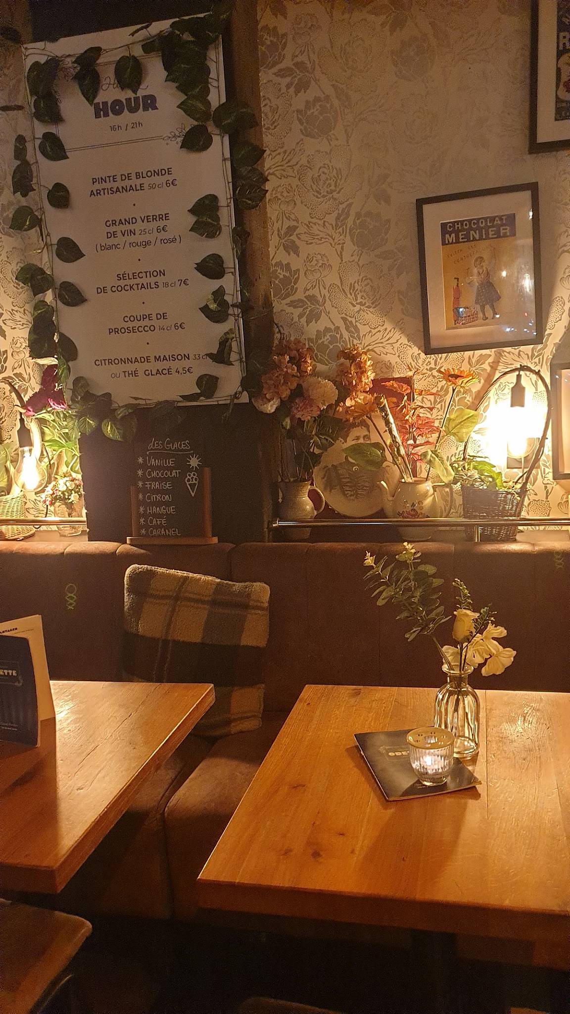 Carta del restaurante Odette, Boulogne-Billancourt