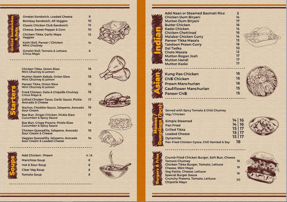 Carta de One Pot Restaurant Dubai Silicon Oasis, Dubai