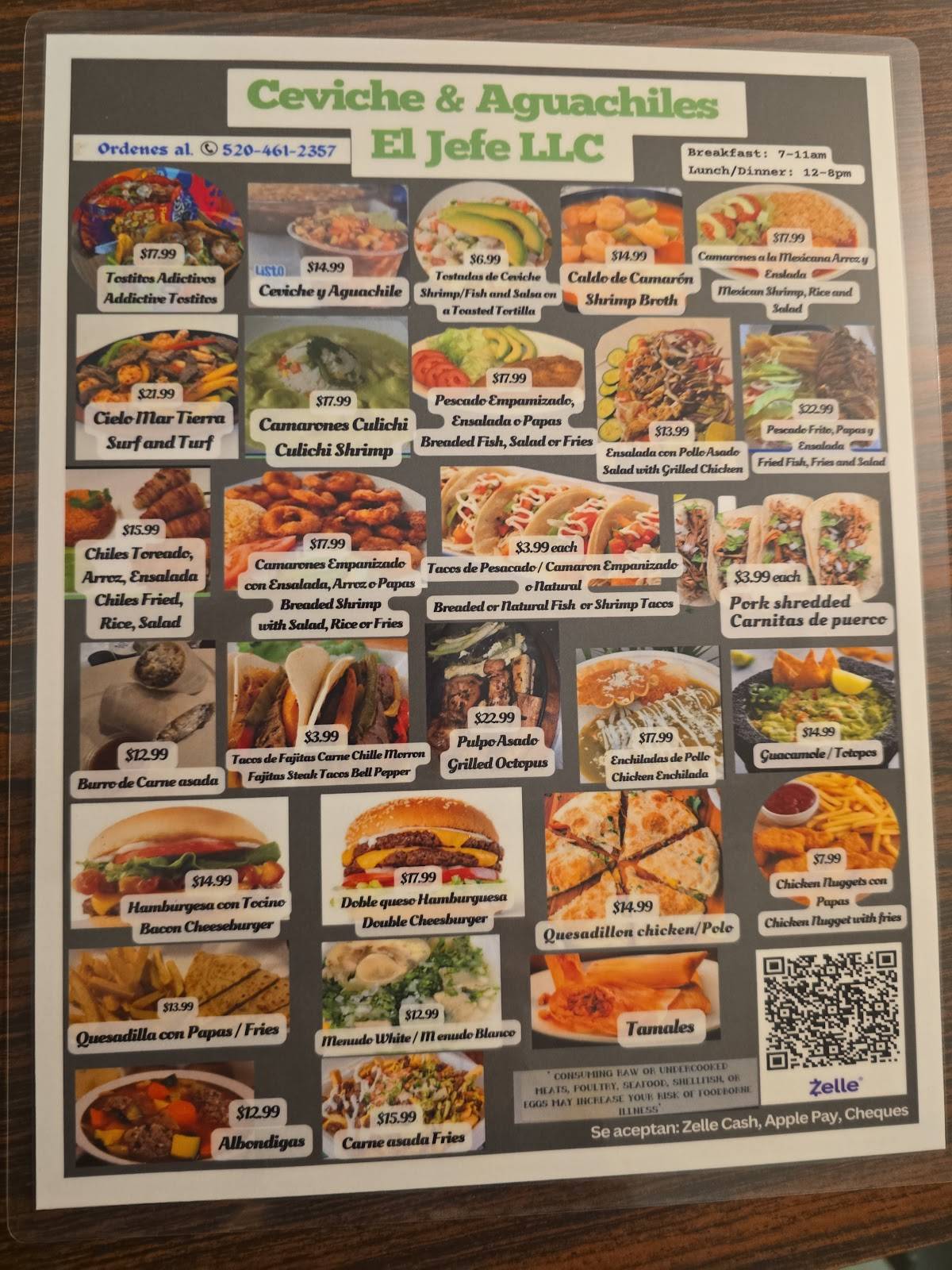 Menu at Oracle Inn Steakhouse and Lounge, Oracle, 305 E American Ave
