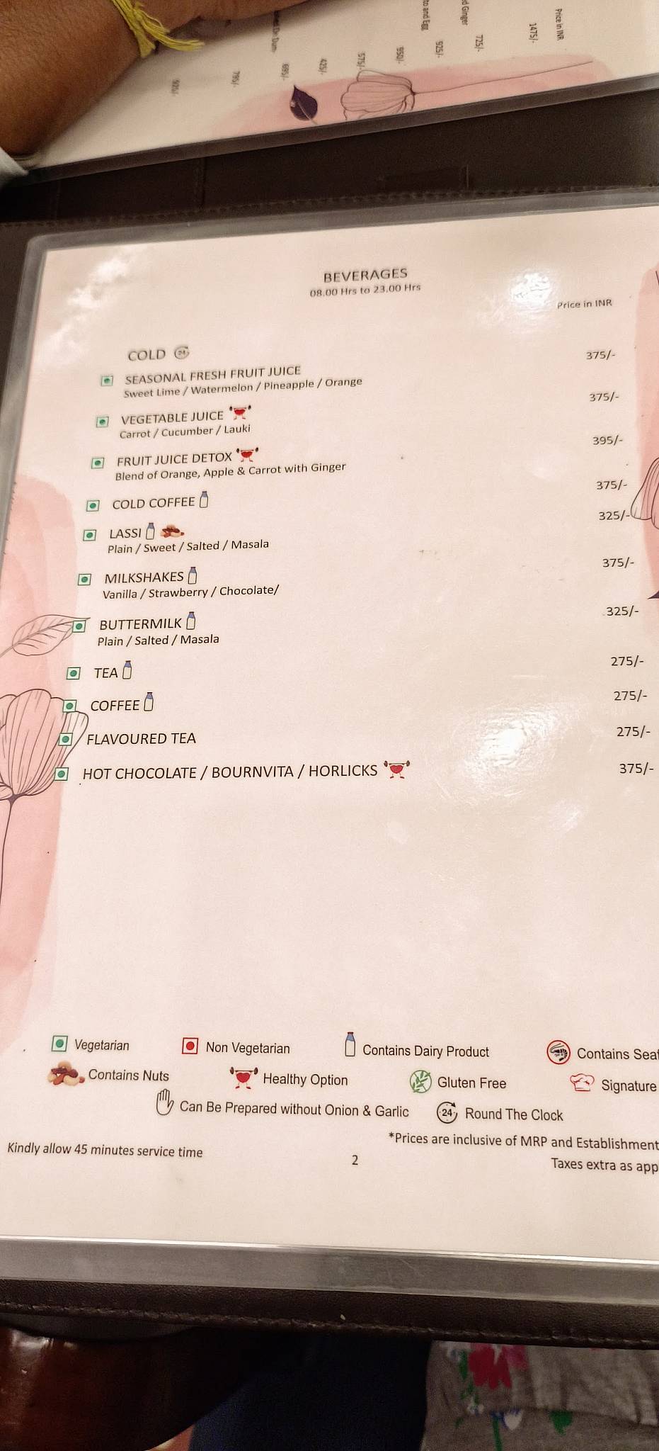 Menu at Orchid Restaurant, Gangtok