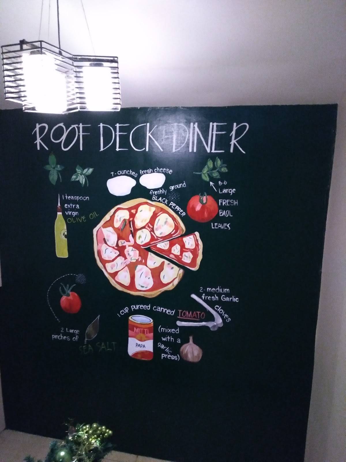 Menu at The Roof Deck Diner restaurant, Ormoc, Rabanet Ruvi Village