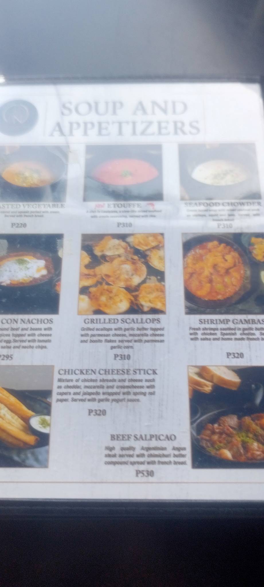 Menu at Out of Nowhere Kitchen Pagadian restaurant, Pagadian City