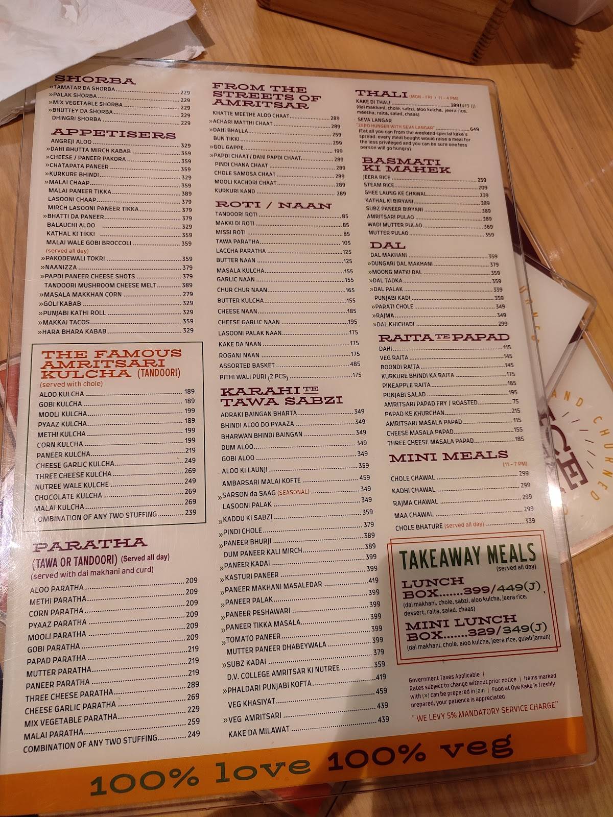 Menu at Oye Kake, Mumbai, R City Mall