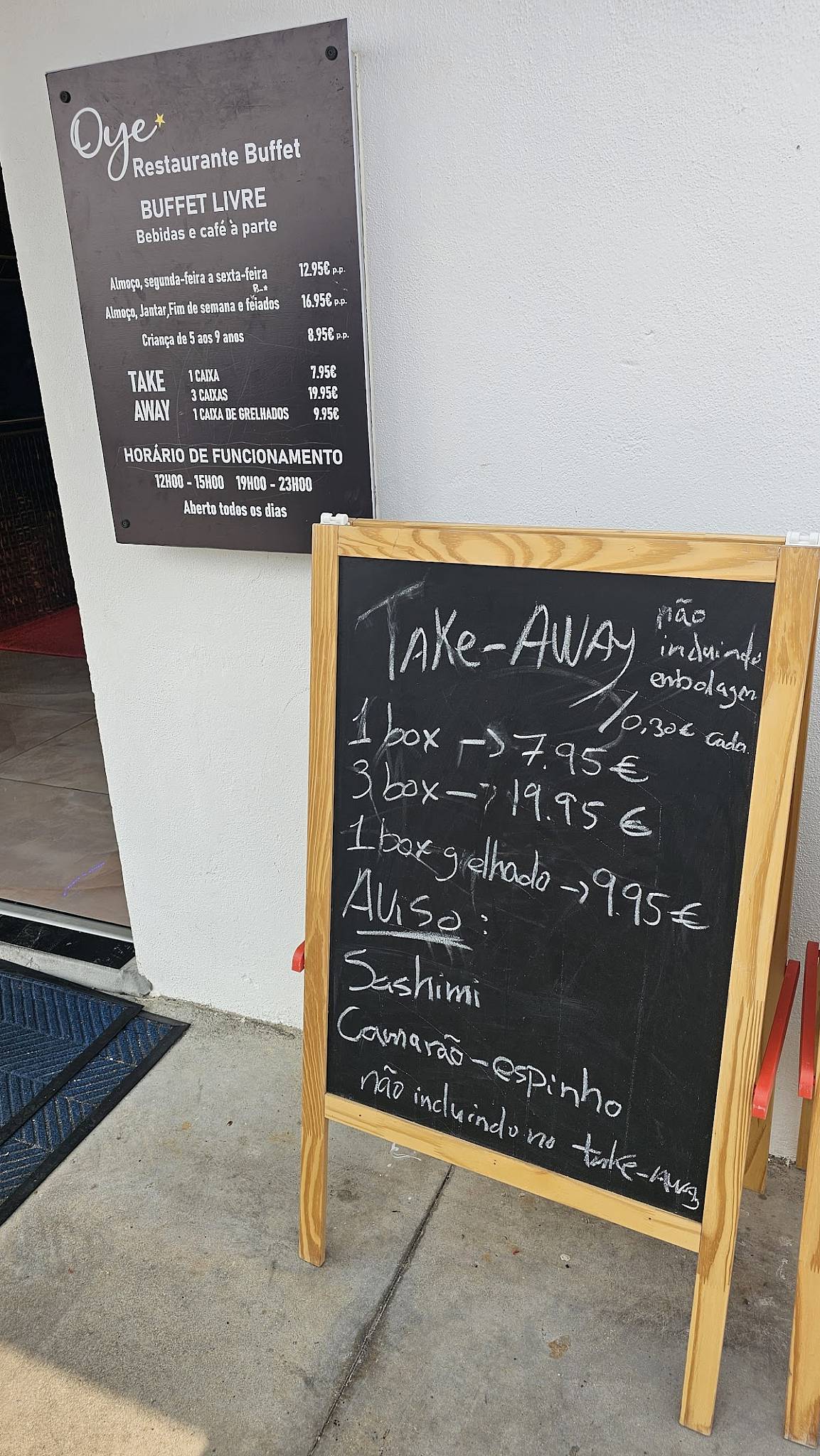 Menu em Oye Restaurante Buffet, Póvoa de Santa Iria
