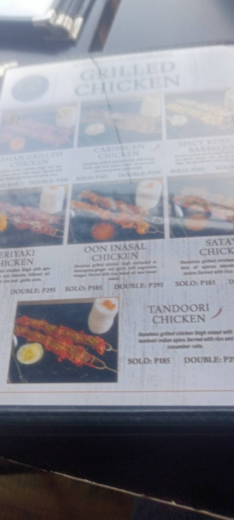 Menu at Out of Nowhere Kitchen Pagadian restaurant, Pagadian City