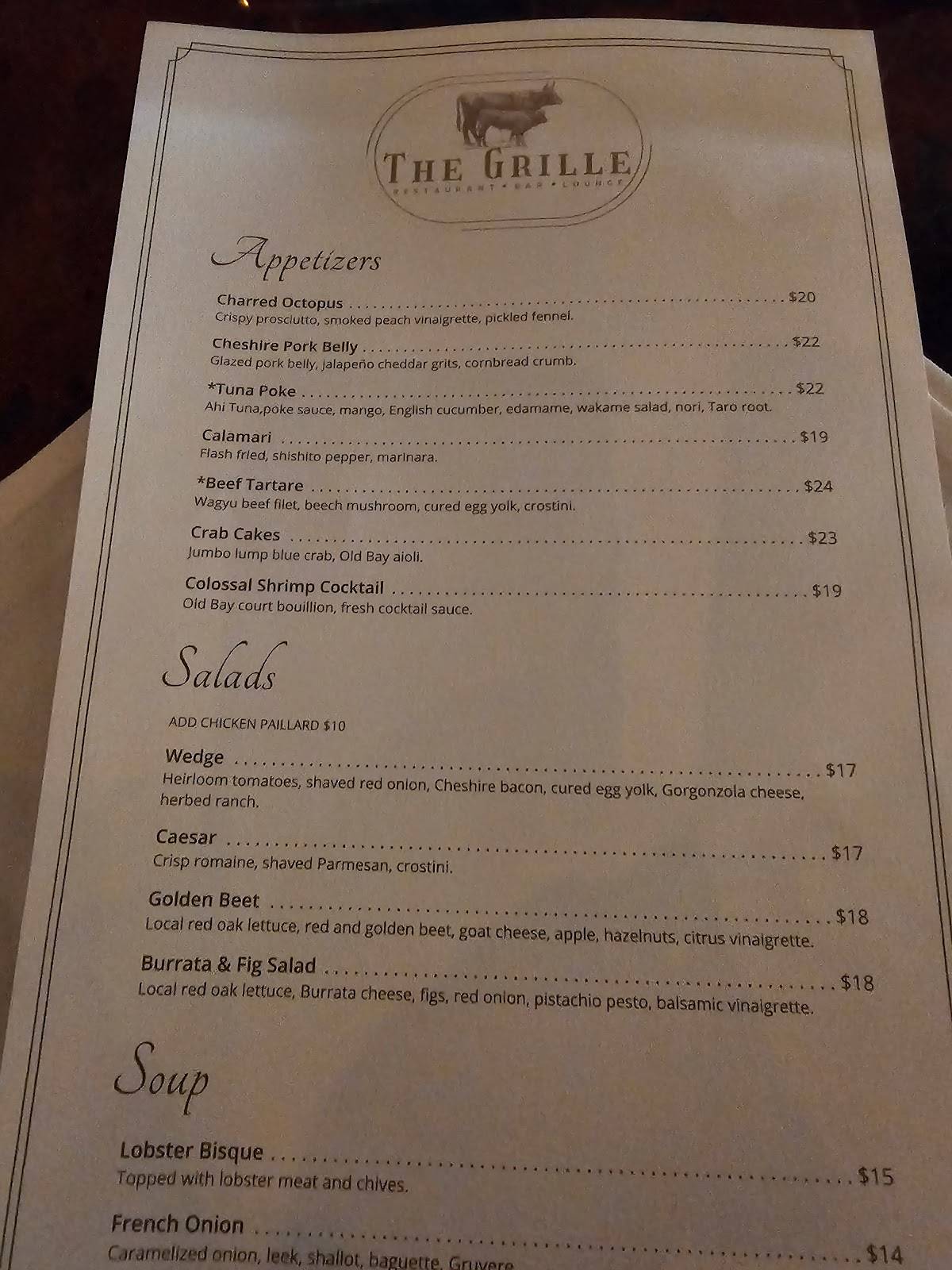 Menu at Palm & Ivy Kitchen and Cocktails restaurant, Hobe Sound