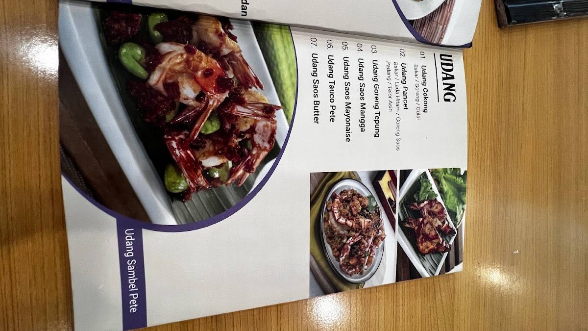 Menu at Pandan Bistro restaurant, Jakarta, Jl. Pluit Indah No.20 1