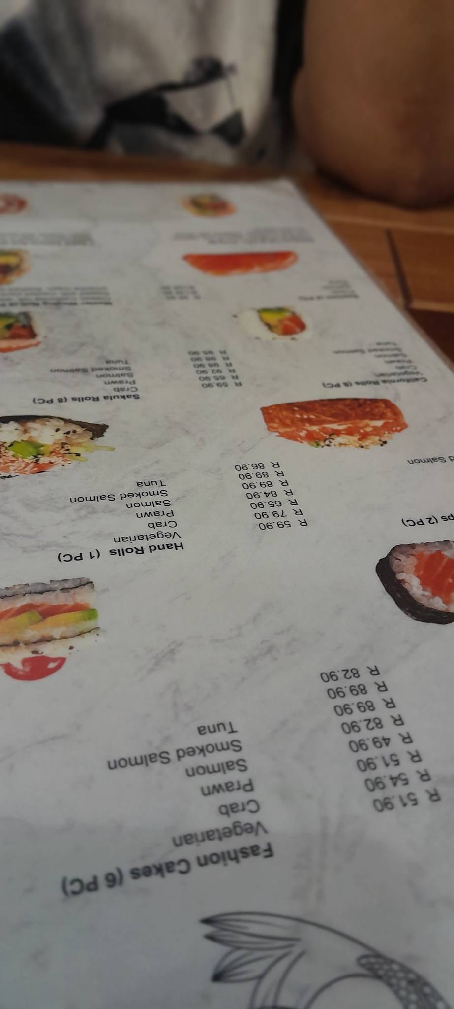 Menu at Parrots restaurant, Akasia, 385 Heinrich Ave