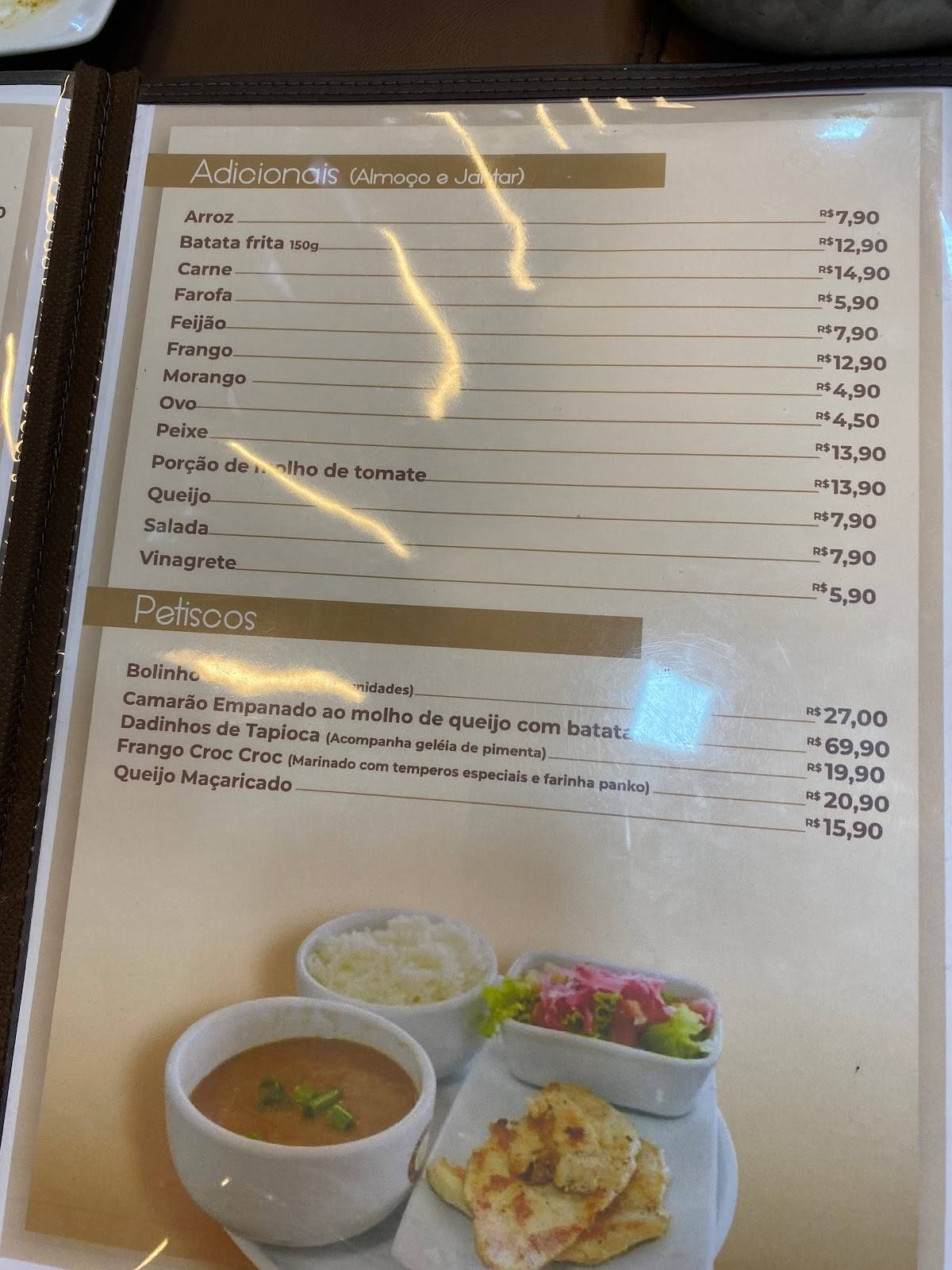 Menu em Senhor dos Cafés Patos, Patos