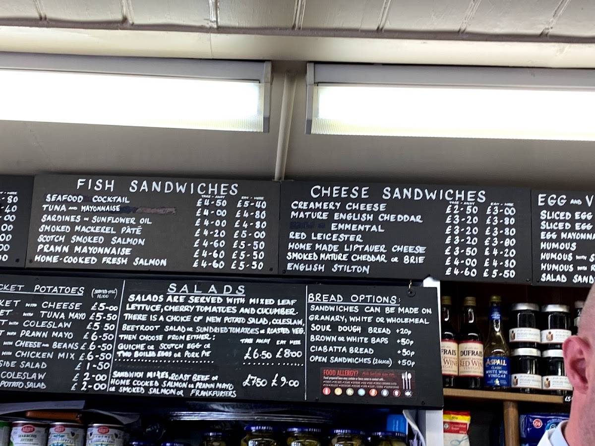Menu at Paul Rothe & Son cafe, London