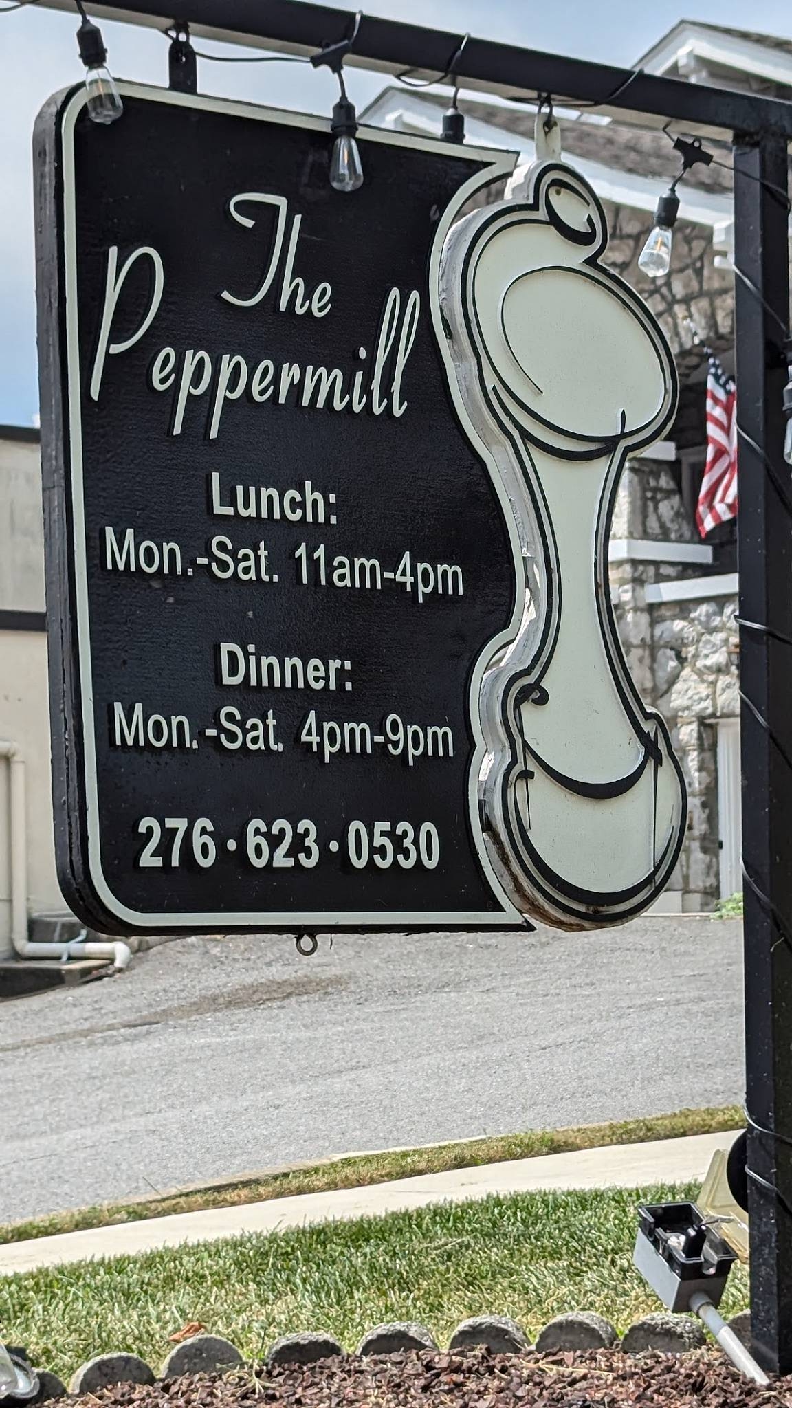 Menu at Peppermill restaurant, Abingdon, 231 W Main St