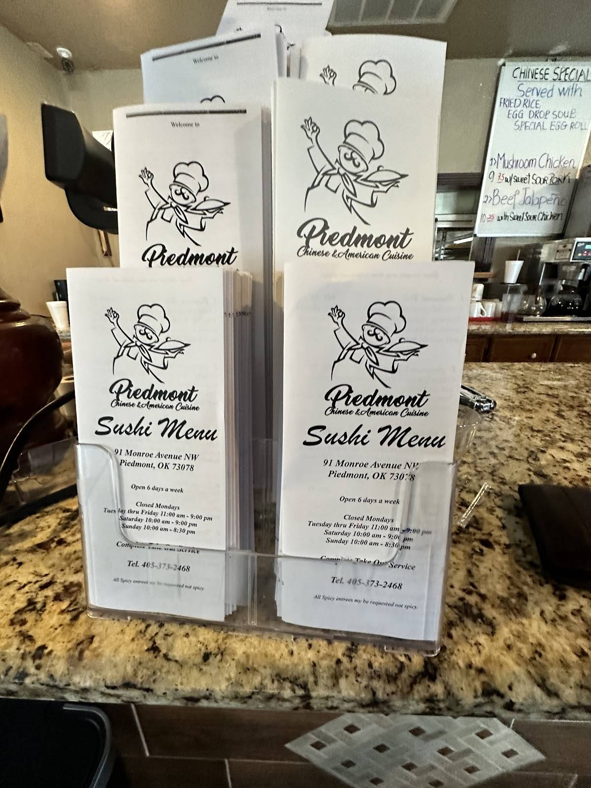 Menu at Piedmont cuisine restaurant, Piedmont