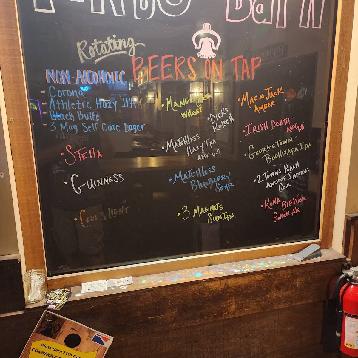 Menu at Pints Barn, Tumwater, 114 E St SW