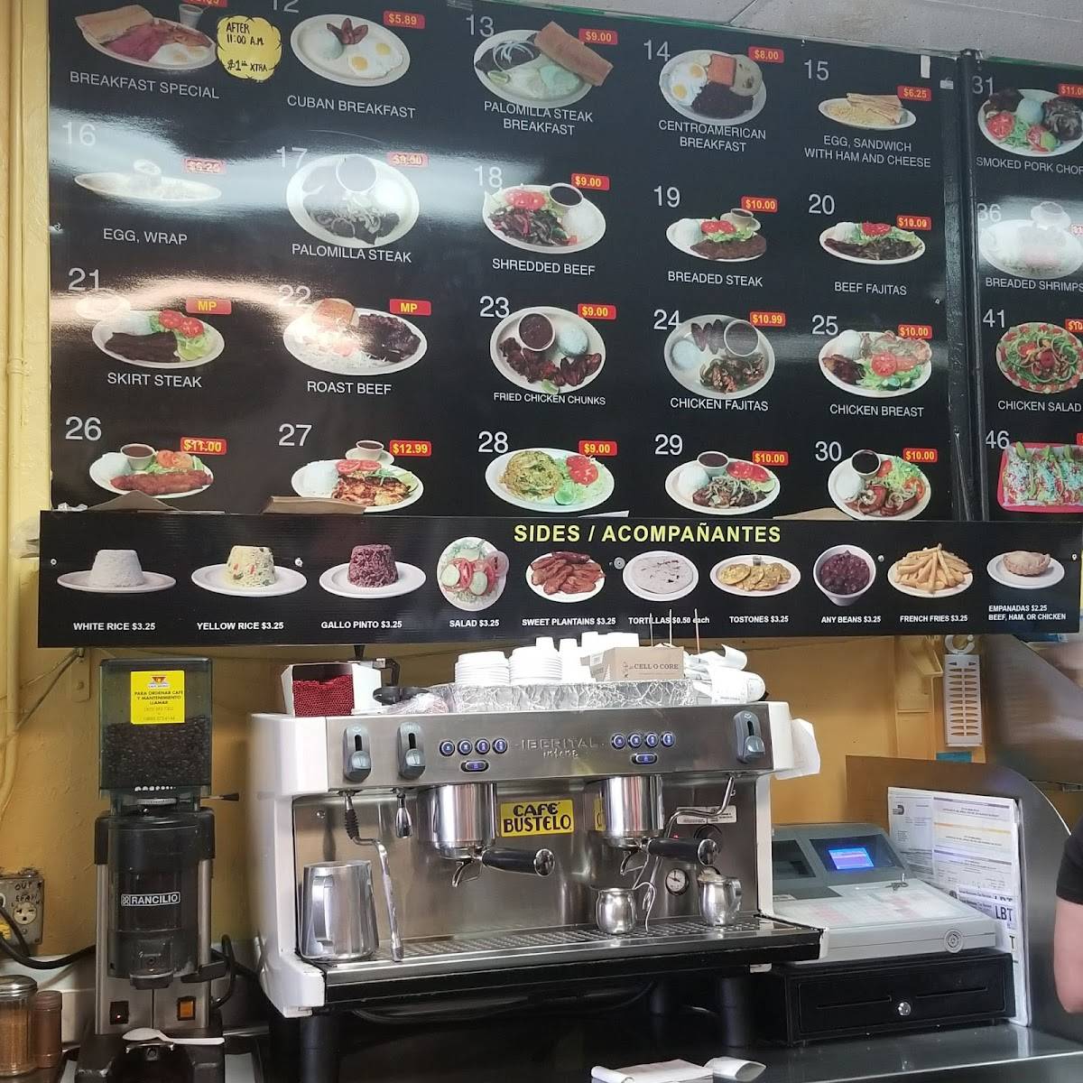 Menu at Playa Cafe, Miami Beach
