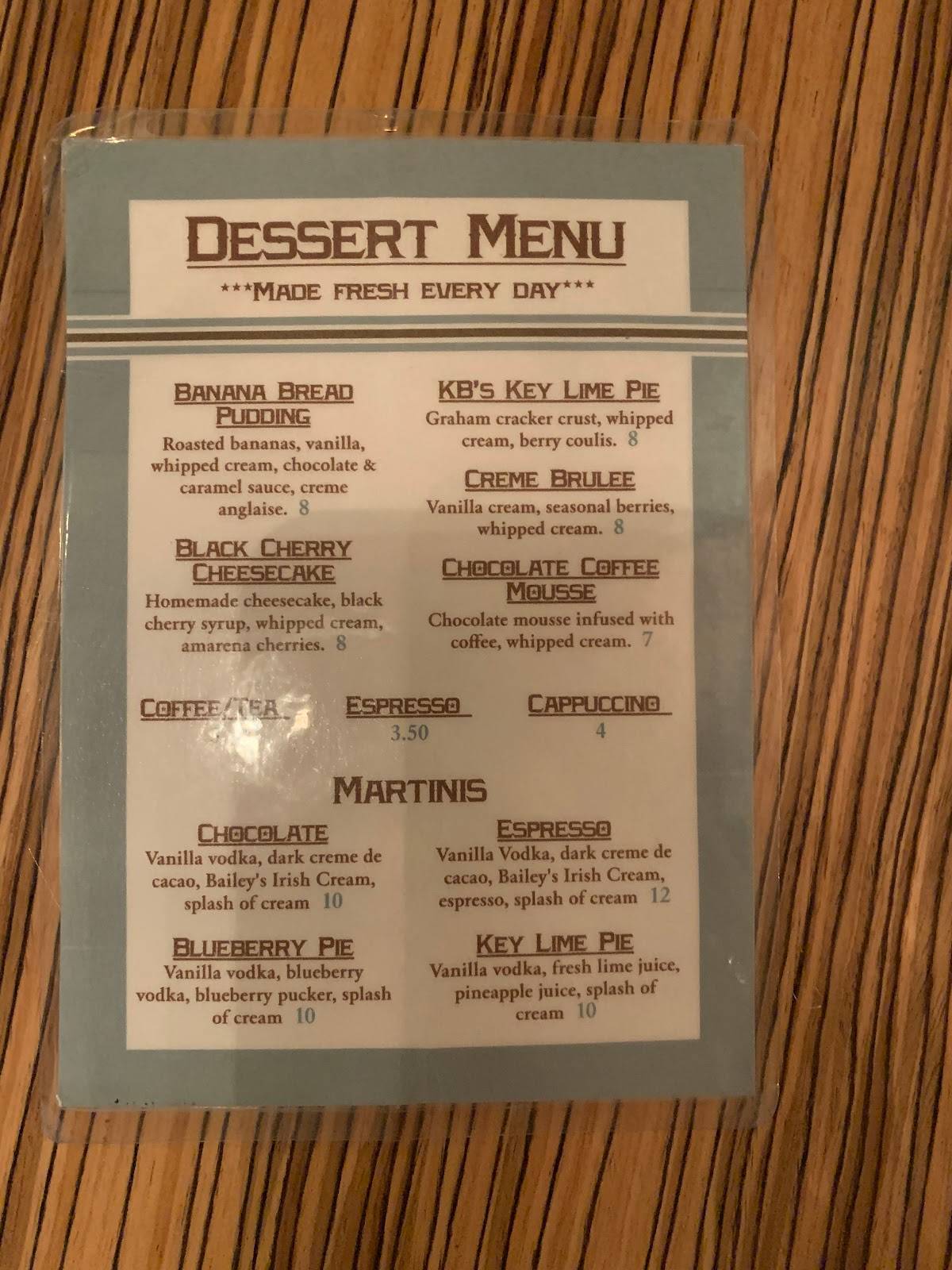 Menu at Point 57 Kitchen & Cocktails restaurant, Cape Coral