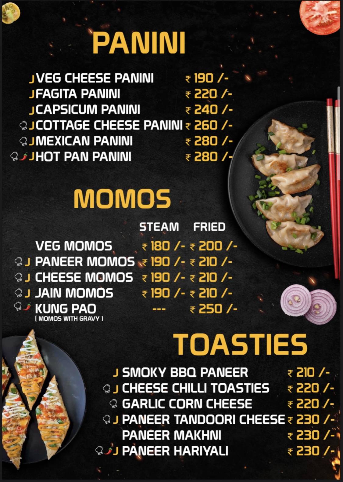 Menu at Pokket Cafe Chowpatty, Mumbai