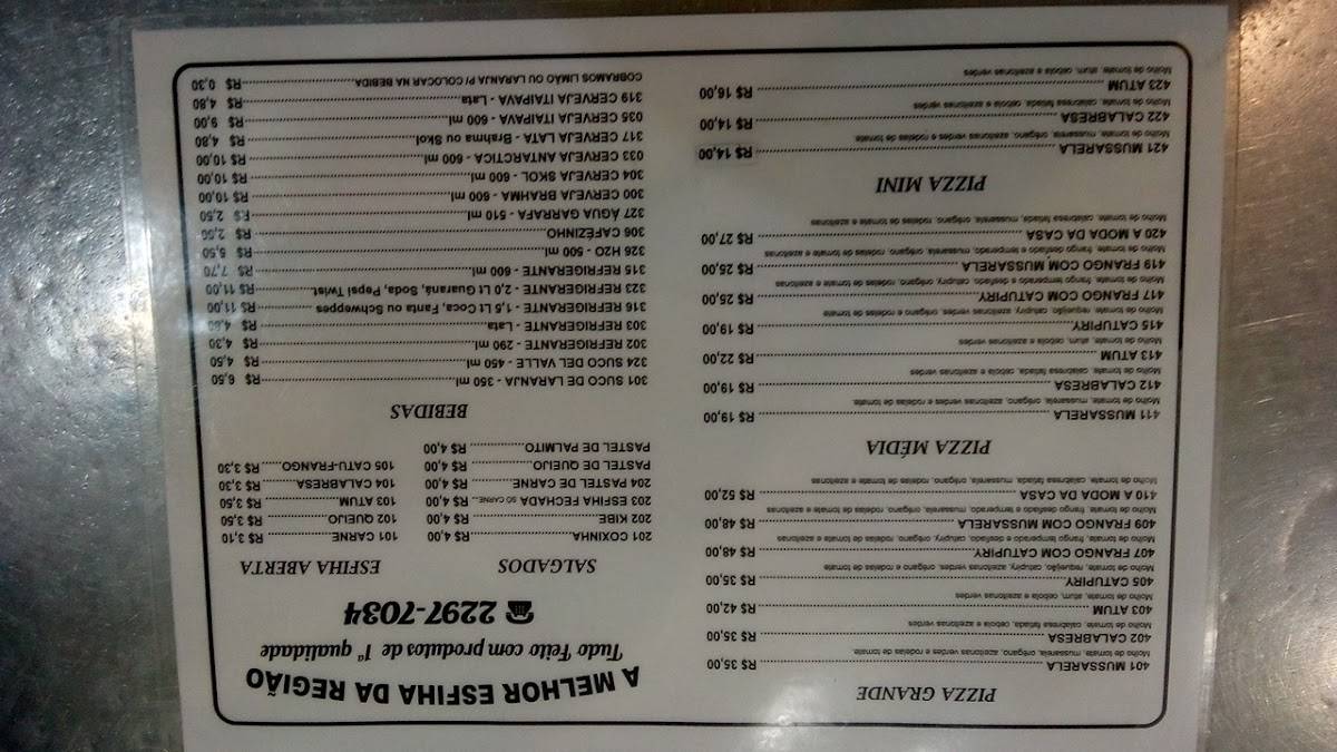 Menu em Pop Esfiha restaurante, São Paulo