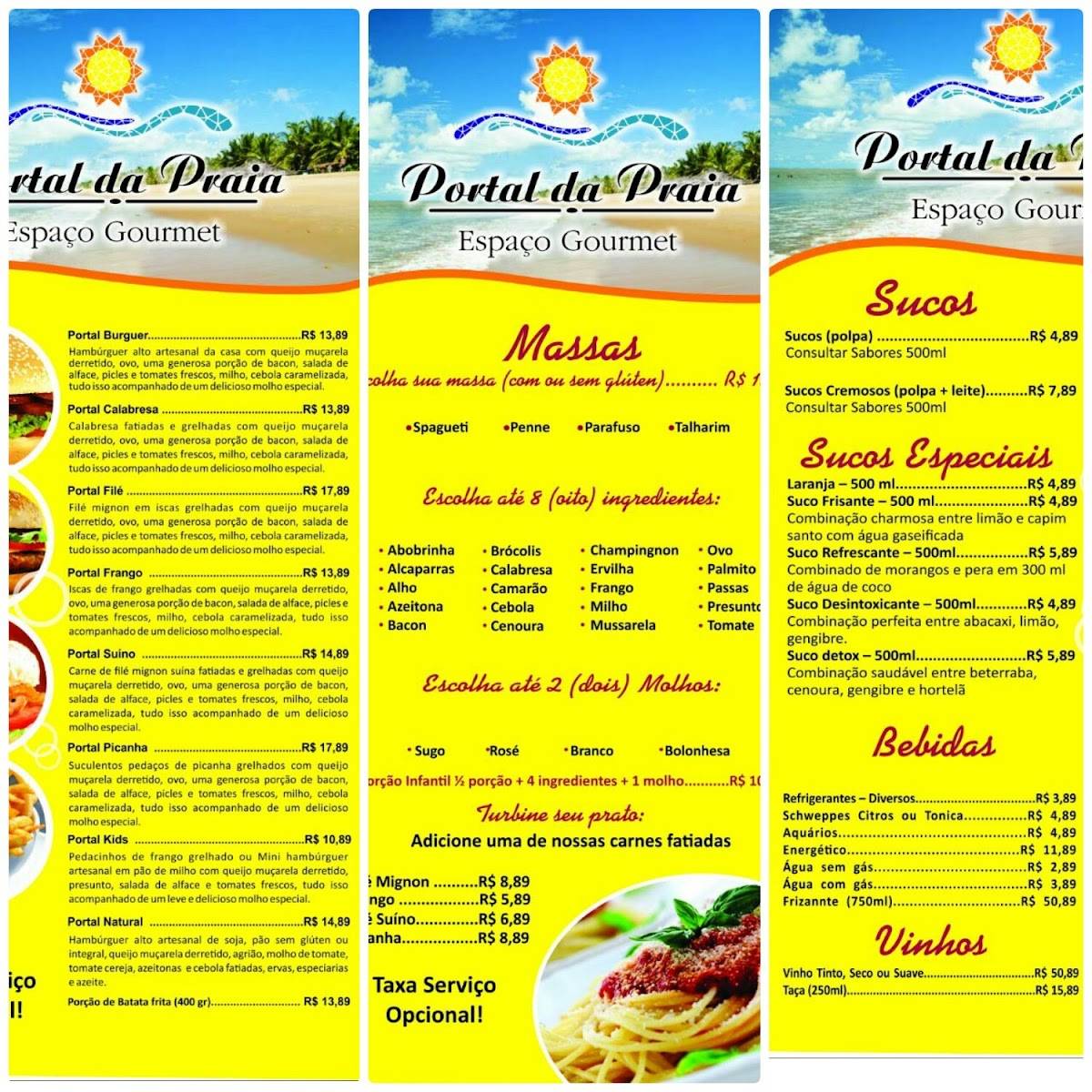 Menu em Portal da Praia Espaço Gourmet restaurante, Brasil