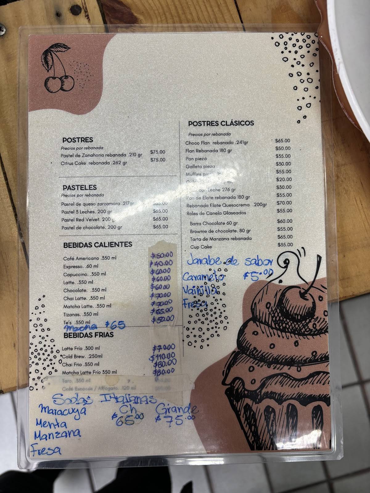 Carta de Cafe Madero 294, Puerto Vallarta