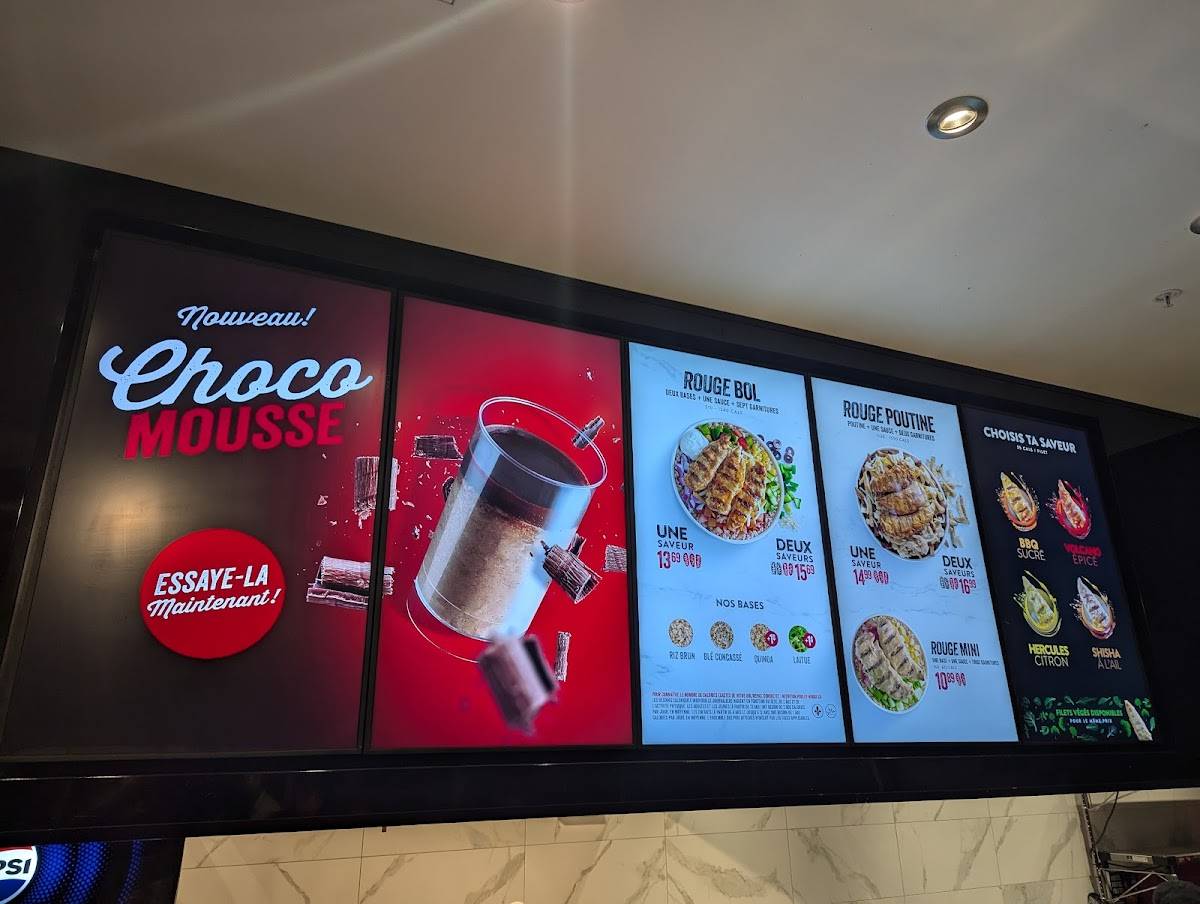 Menu at Poulet Rouge Espace Montmorency fast food, Laval, 600 Rue ...