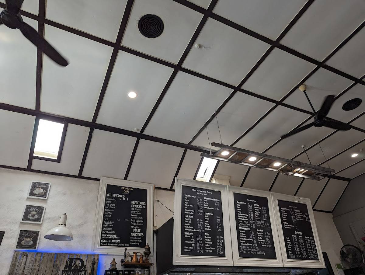 Menu at Primula Cafe & Restaurant, Bundanoon