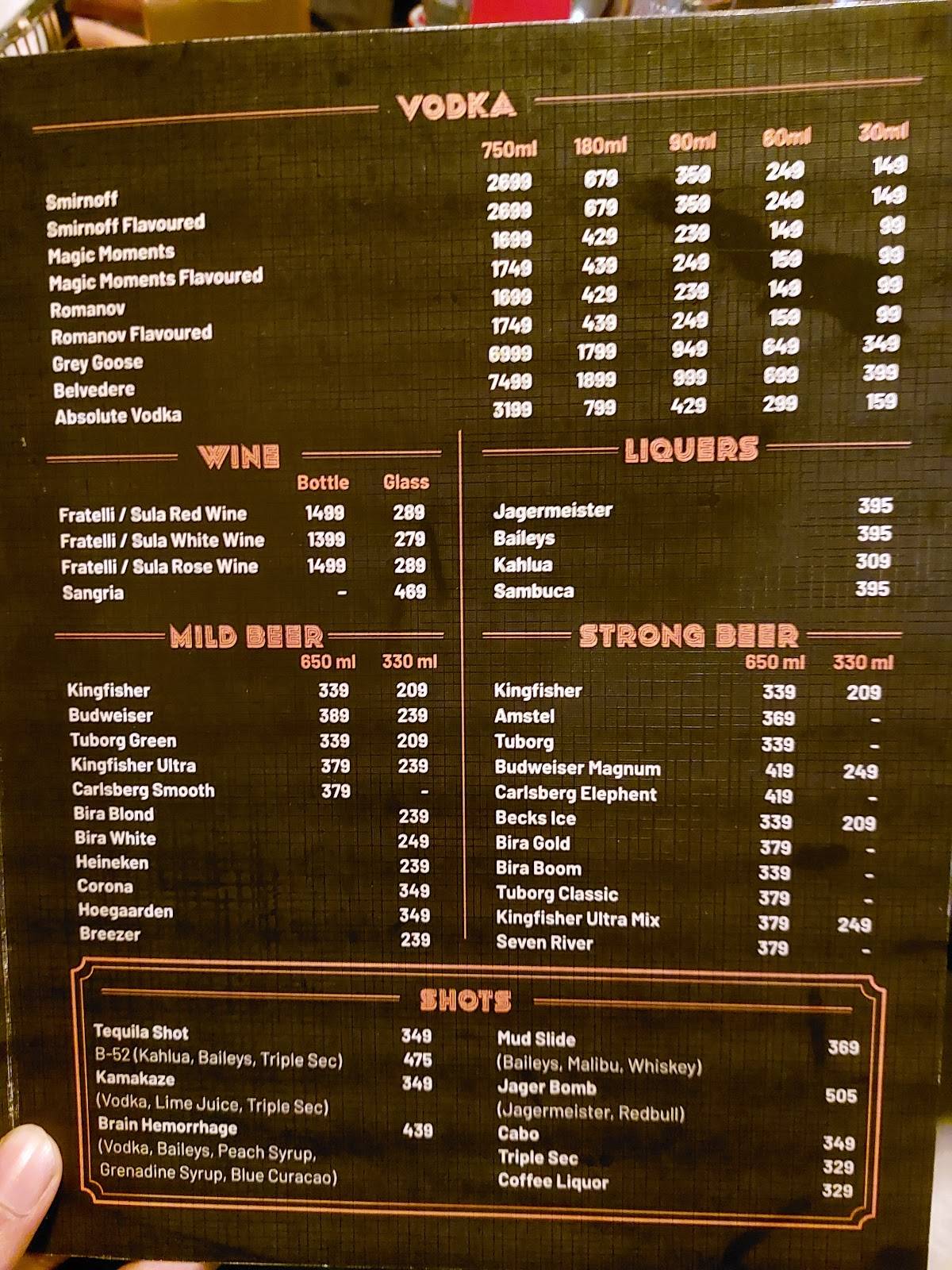 Menu at Prithvish Restro Bar, Navi Mumbai