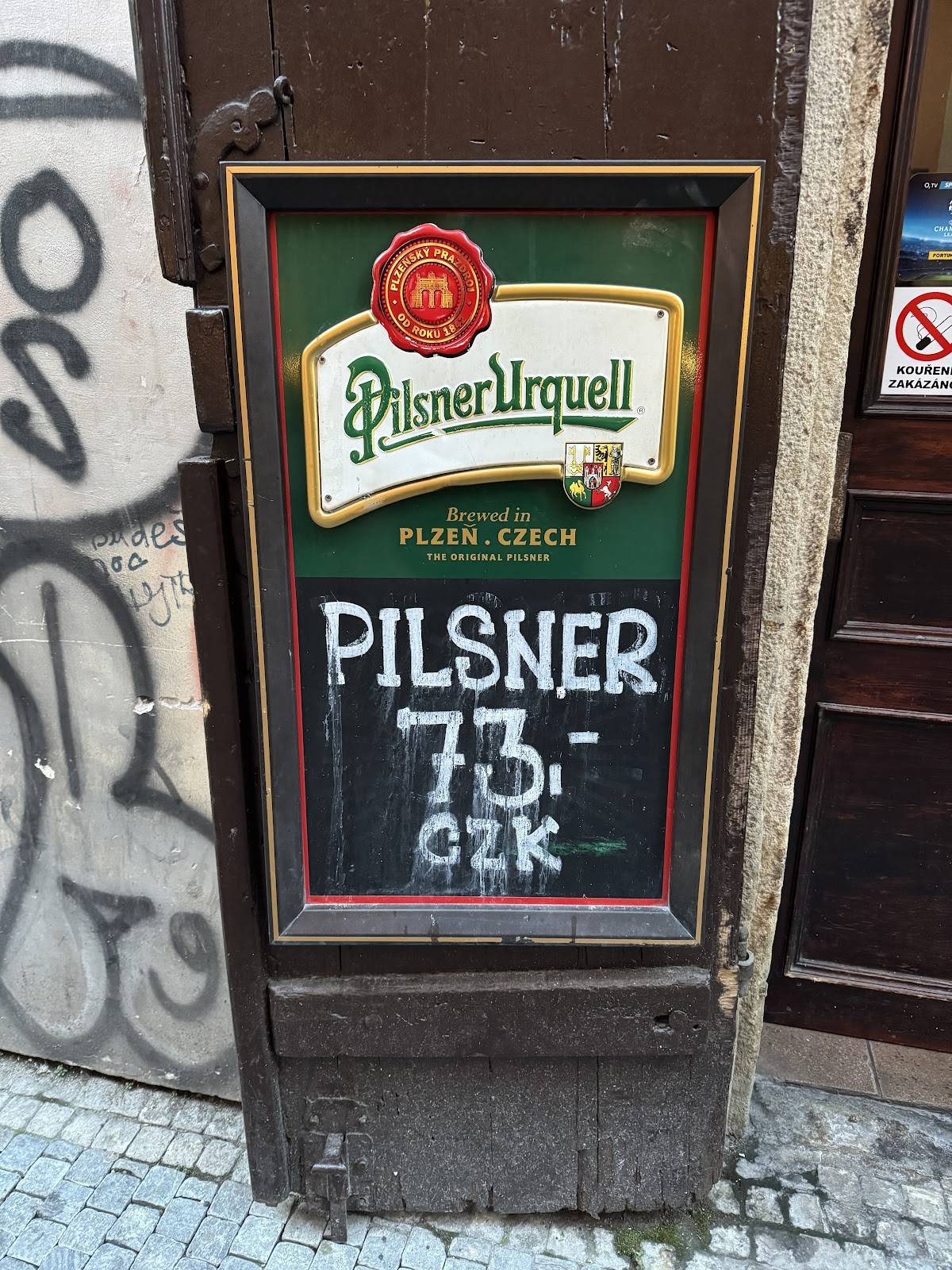 Menu at Bowla Bar, Prague, Kožná 477/5