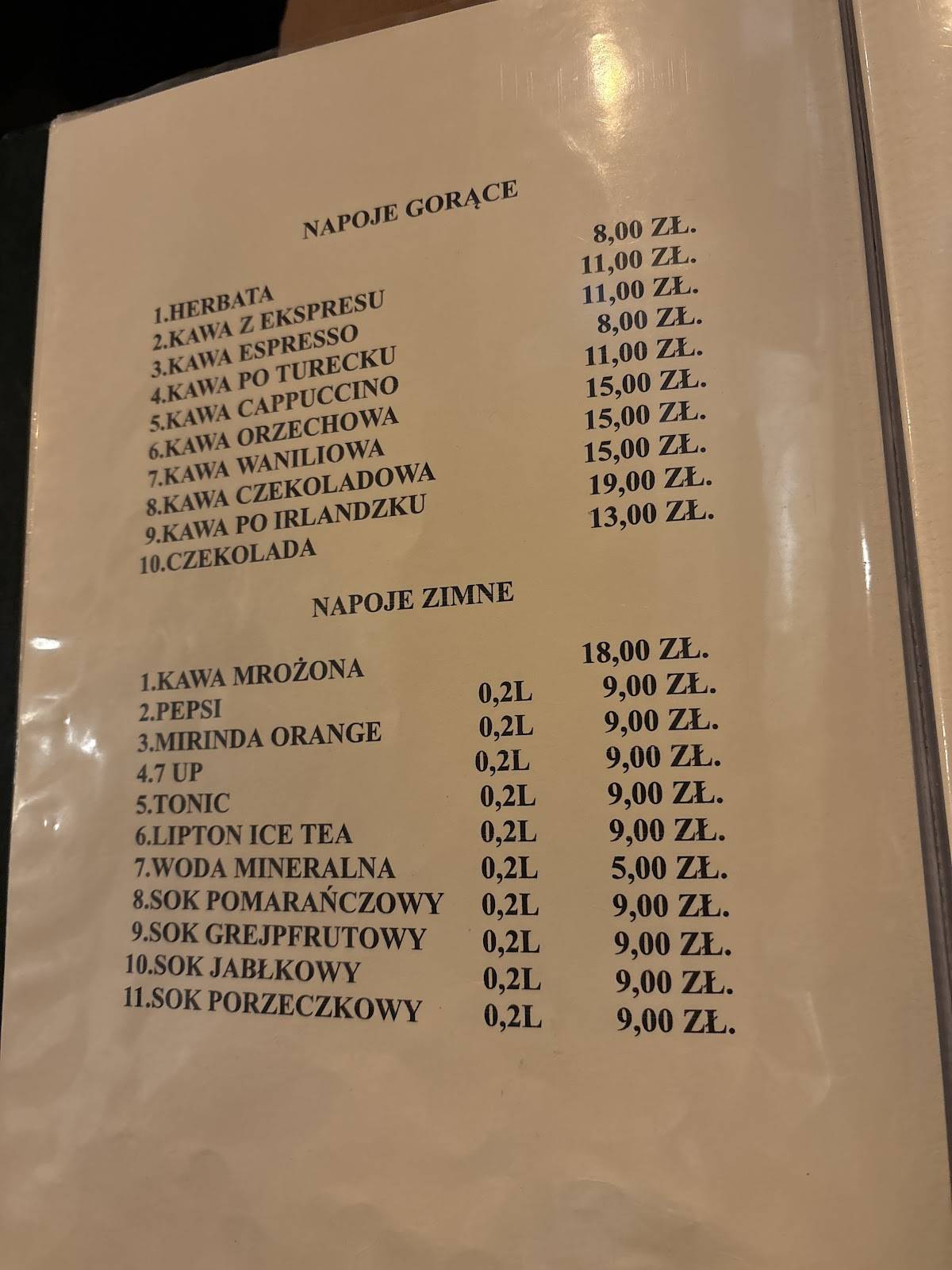 Menu at Captain Morgan pub & bar, Hel