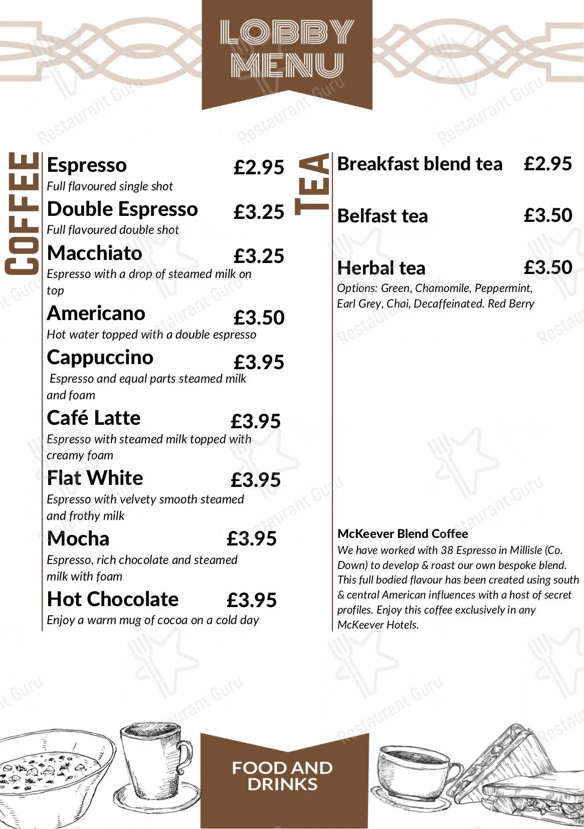Menu at Corr's Corner Bar & Grill, Glengormley