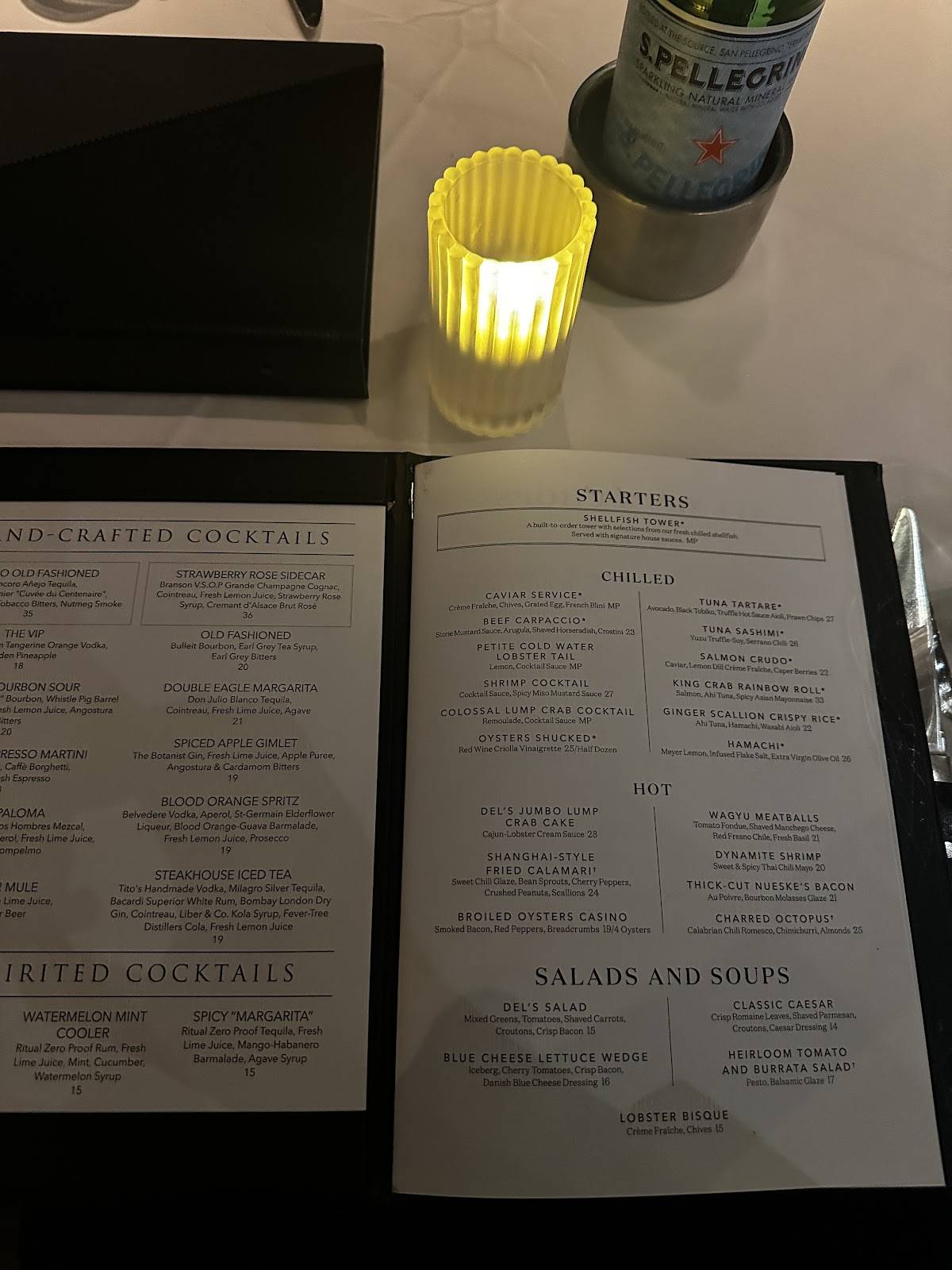 Menu at Del Frisco's Double Eagle Steakhouse, Washington, 950 I St NW ...