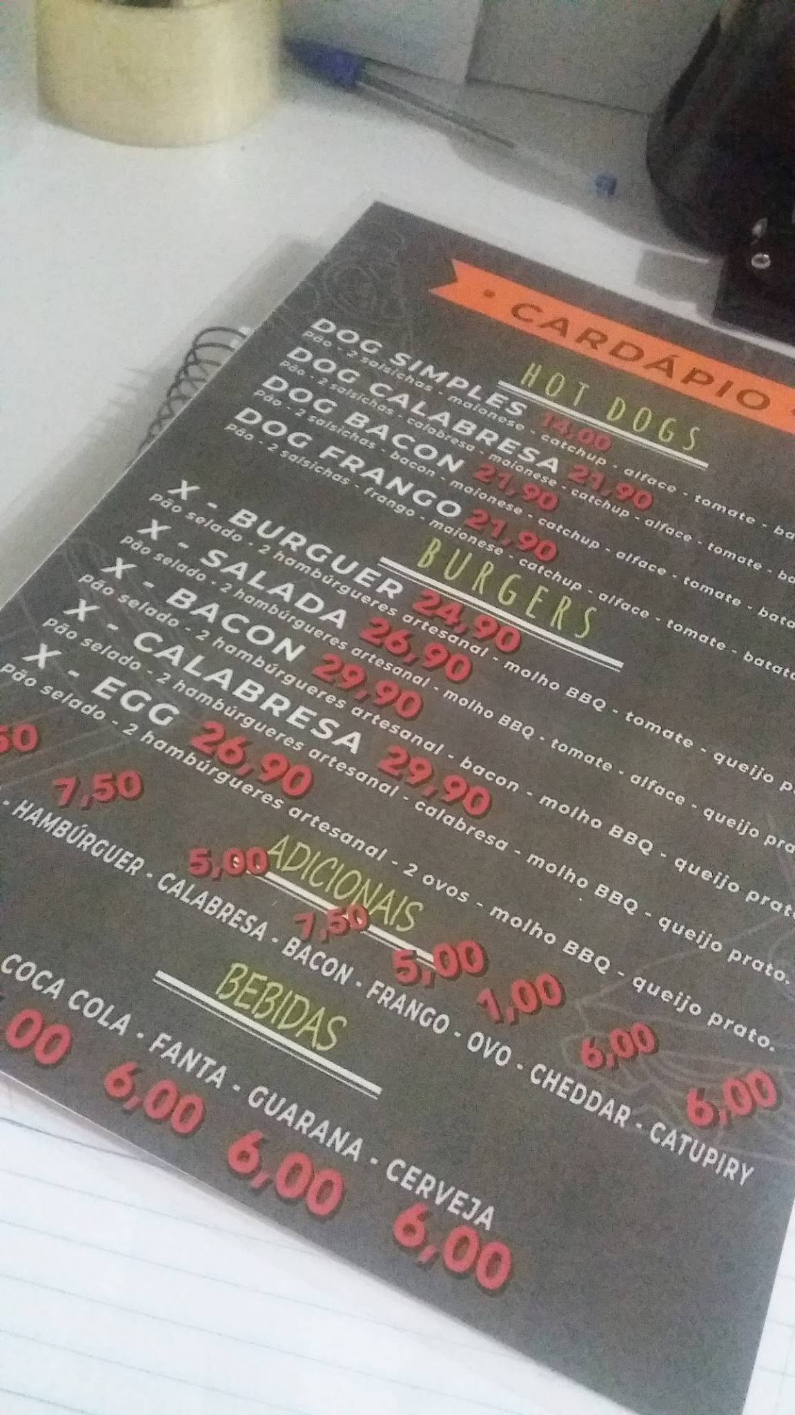 Menu em Dogão Na Chapa pub & Bar, Tupã