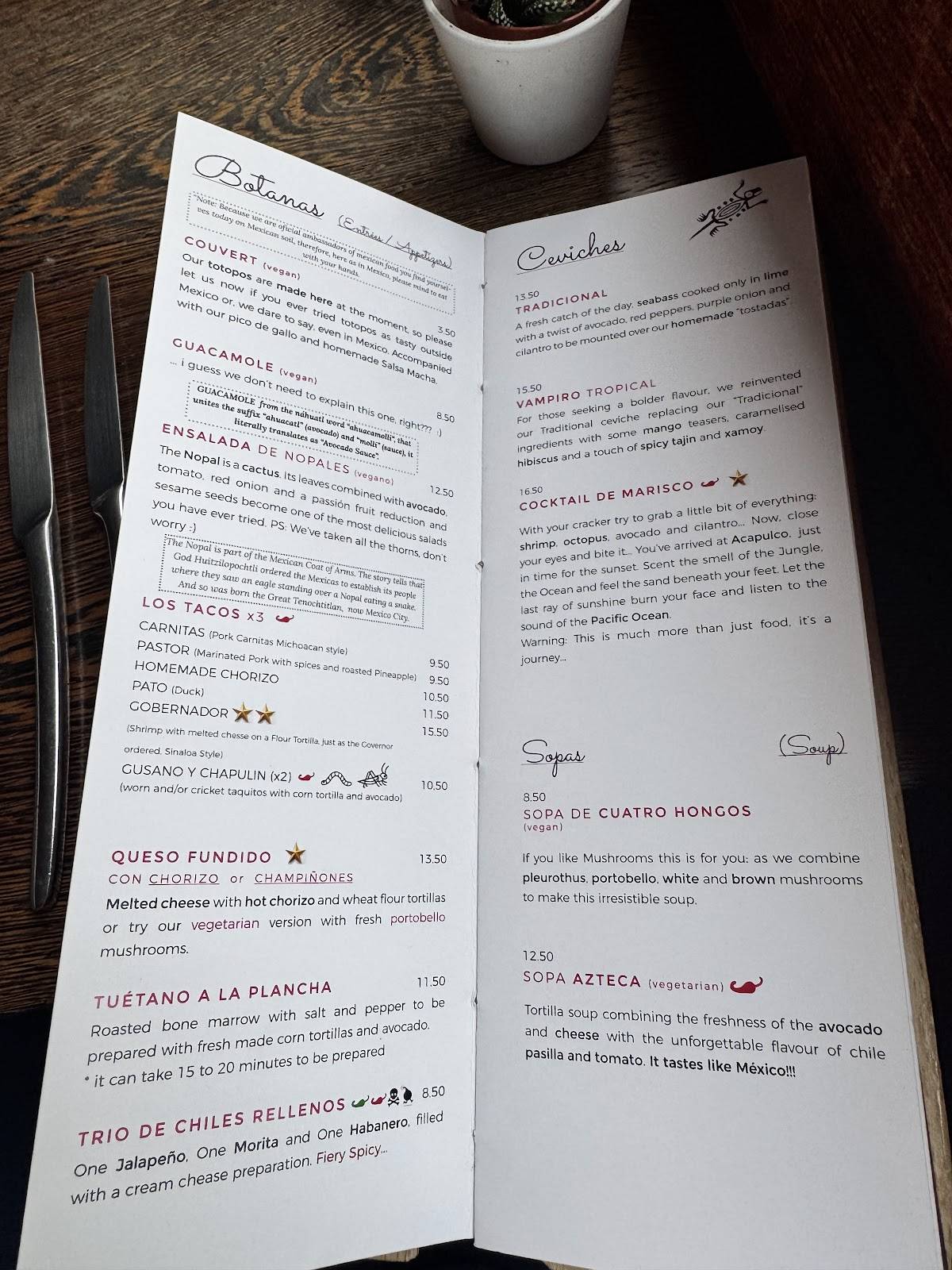 Menu at Frida pub & bar, Porto