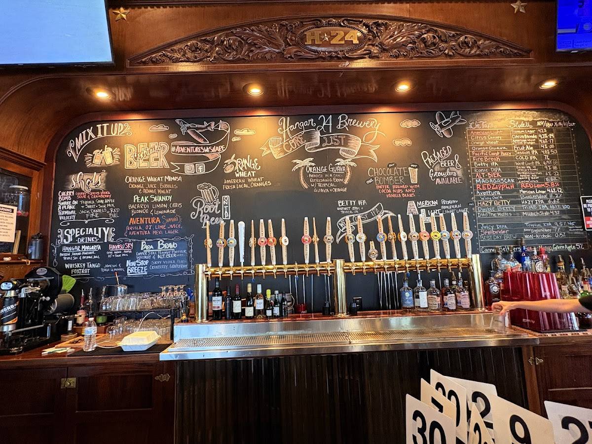 Menu at Hangar 24 Lake Havasu pub & bar, Lake Havasu City