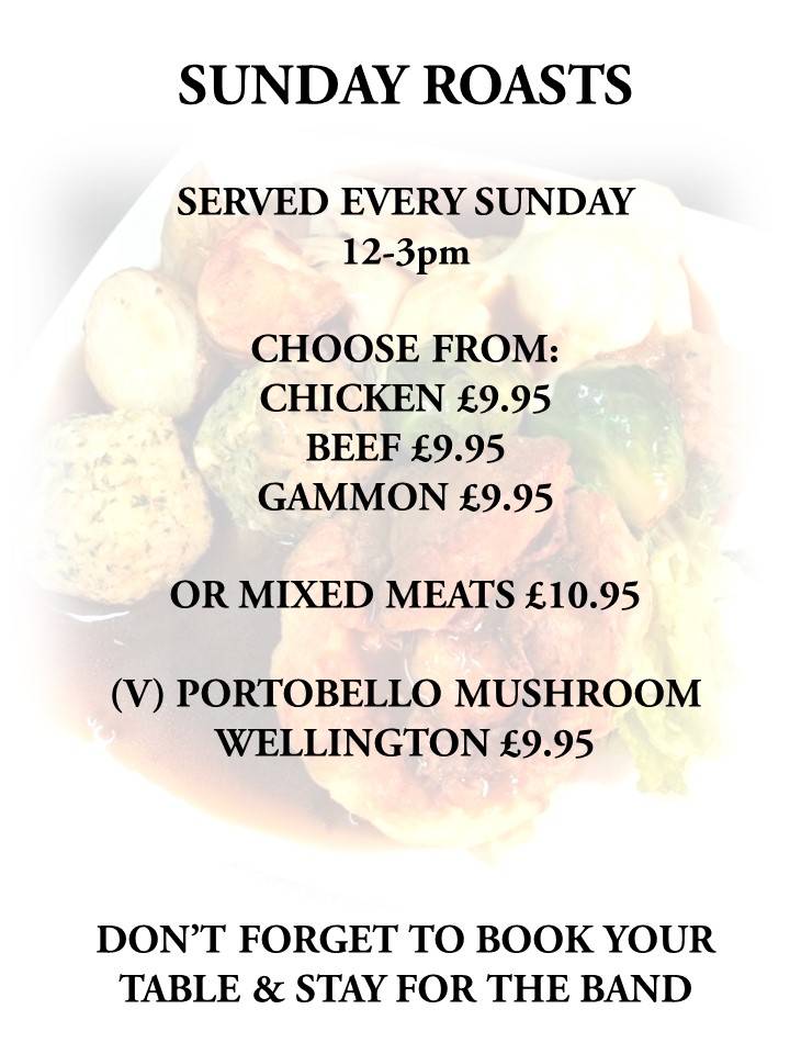 Menu at Lord Nelson Poole pub & bar, Poole
