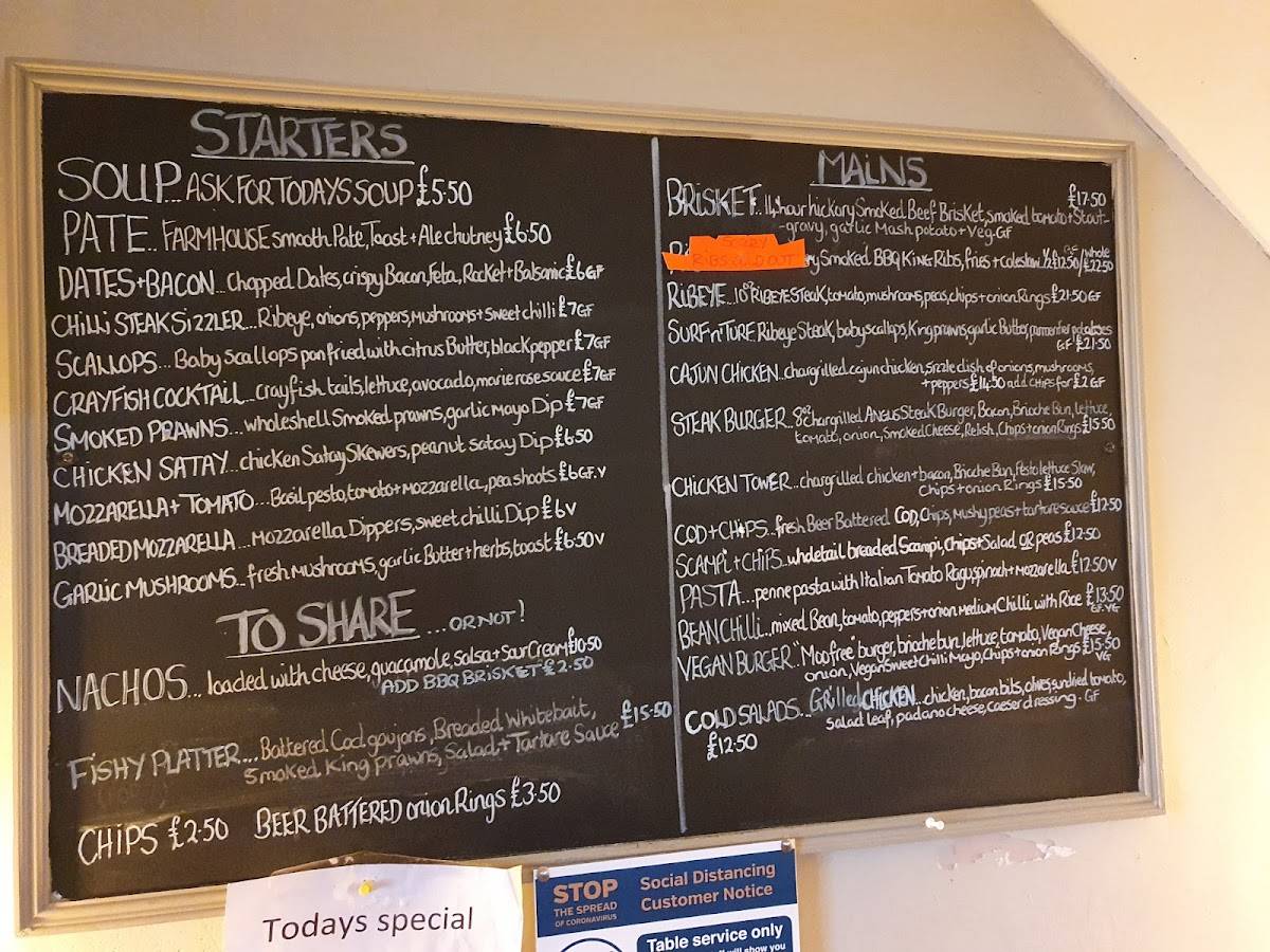 Menu at Mill Inn Aldeburgh pub & bar, Aldeburgh