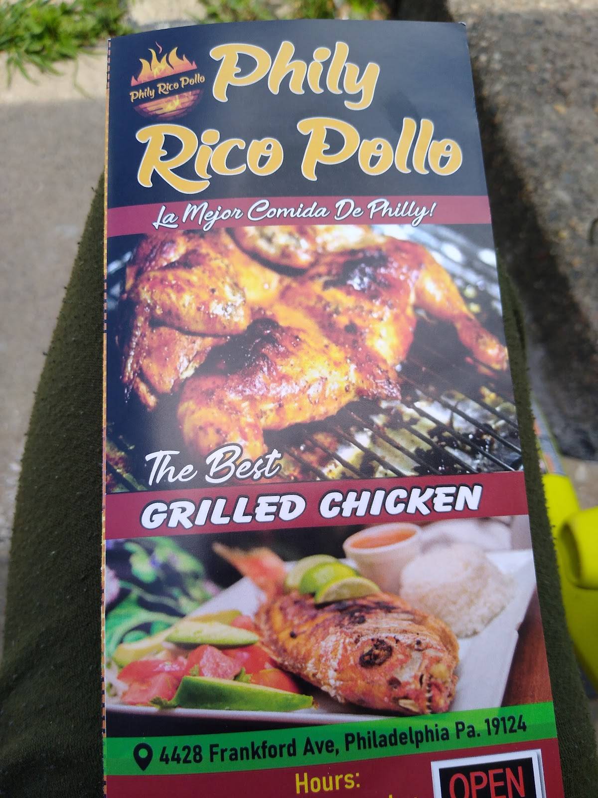 Menu at Philly Rico Pollo pub & bar, Philadelphia