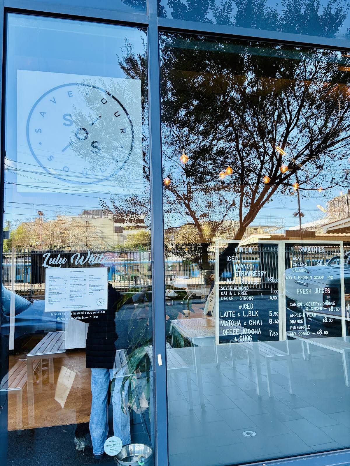 Menu at SOS Cafe & Bar, South Yarra