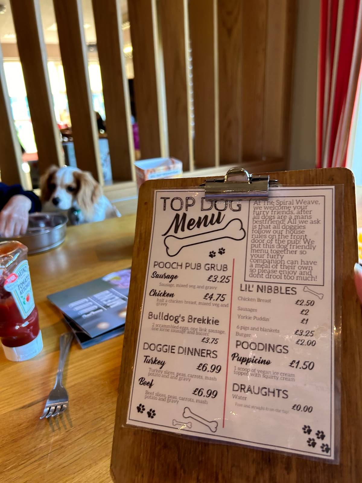 Menu at Spiral Weave pub & bar, Kirkcaldy