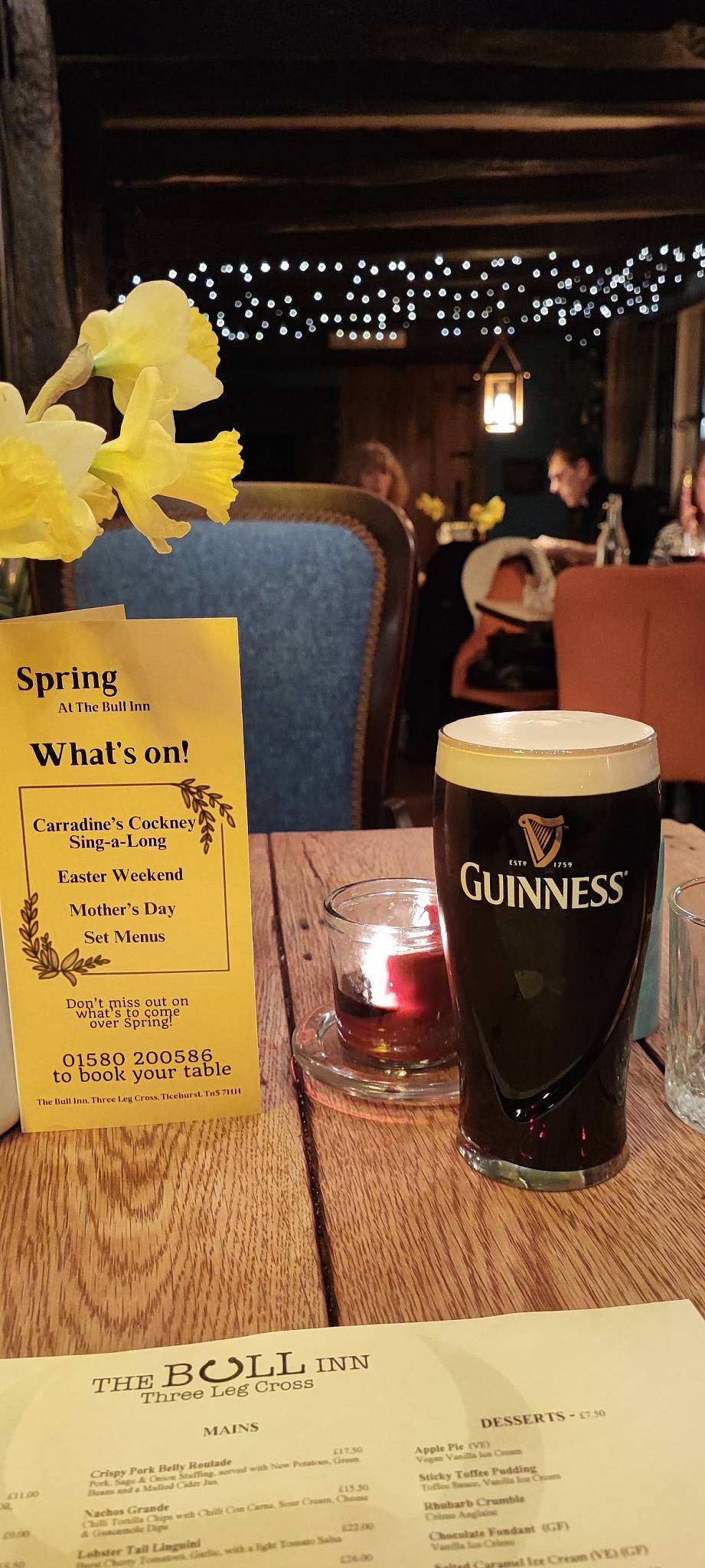 Menu at The Bull Inn Ticehurst pub & bar, Wadhurst