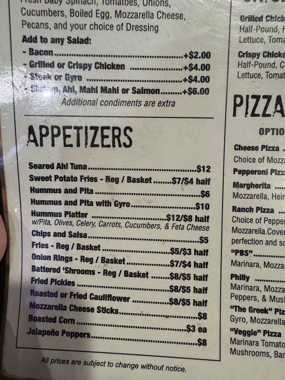 Menu at The Cold Spot pub & bar, Charleston, Washington St W
