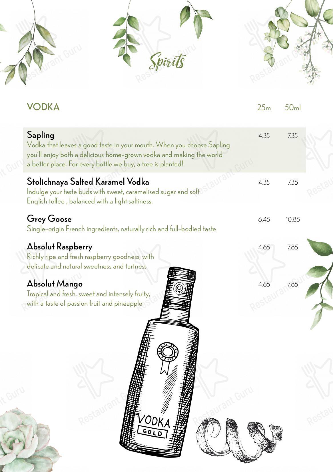 Menu at The Knife & Cleaver pub & bar, Houghton Conquest