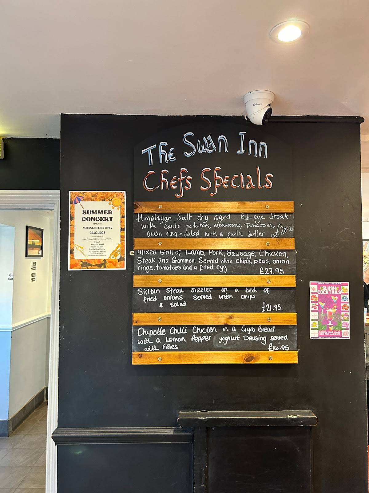 Menu at The Swan Inn Stalham pub & bar, Stalham, 90 High St