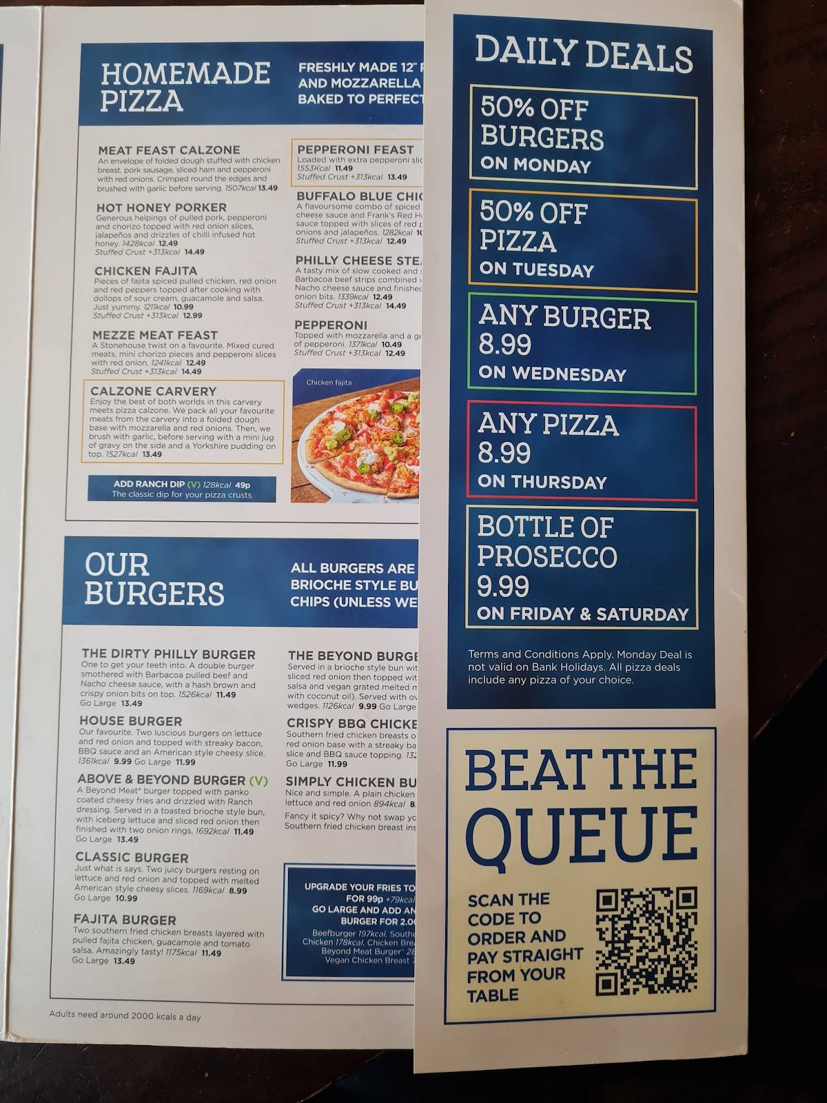 Menu at The Willow Tree pub & bar, Torquay