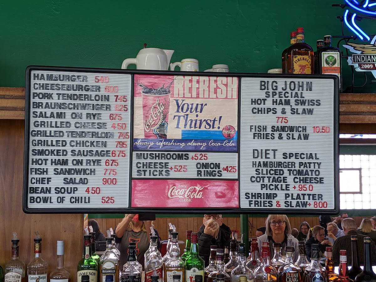 Menu at Working Man's Friend pub & bar, Indianapolis