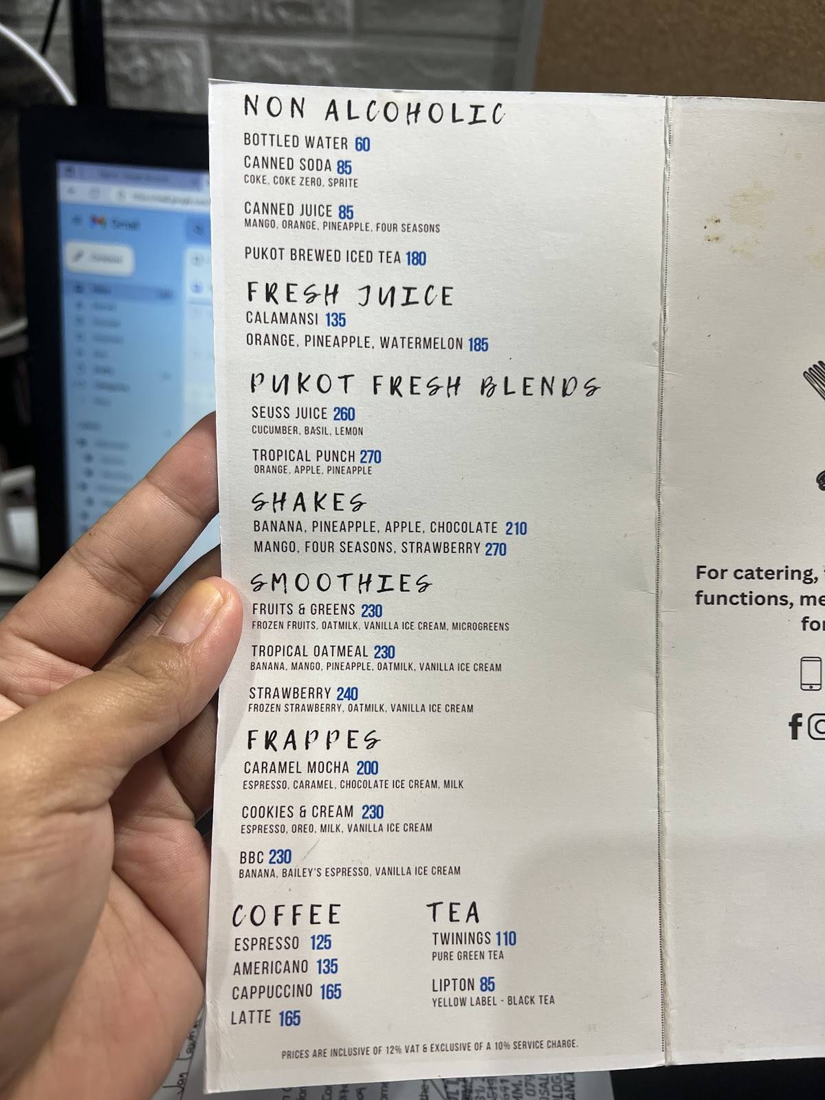 Menu at Pukot Kitchen - El Dorado Subdivision Branch restaurant, Cebu ...