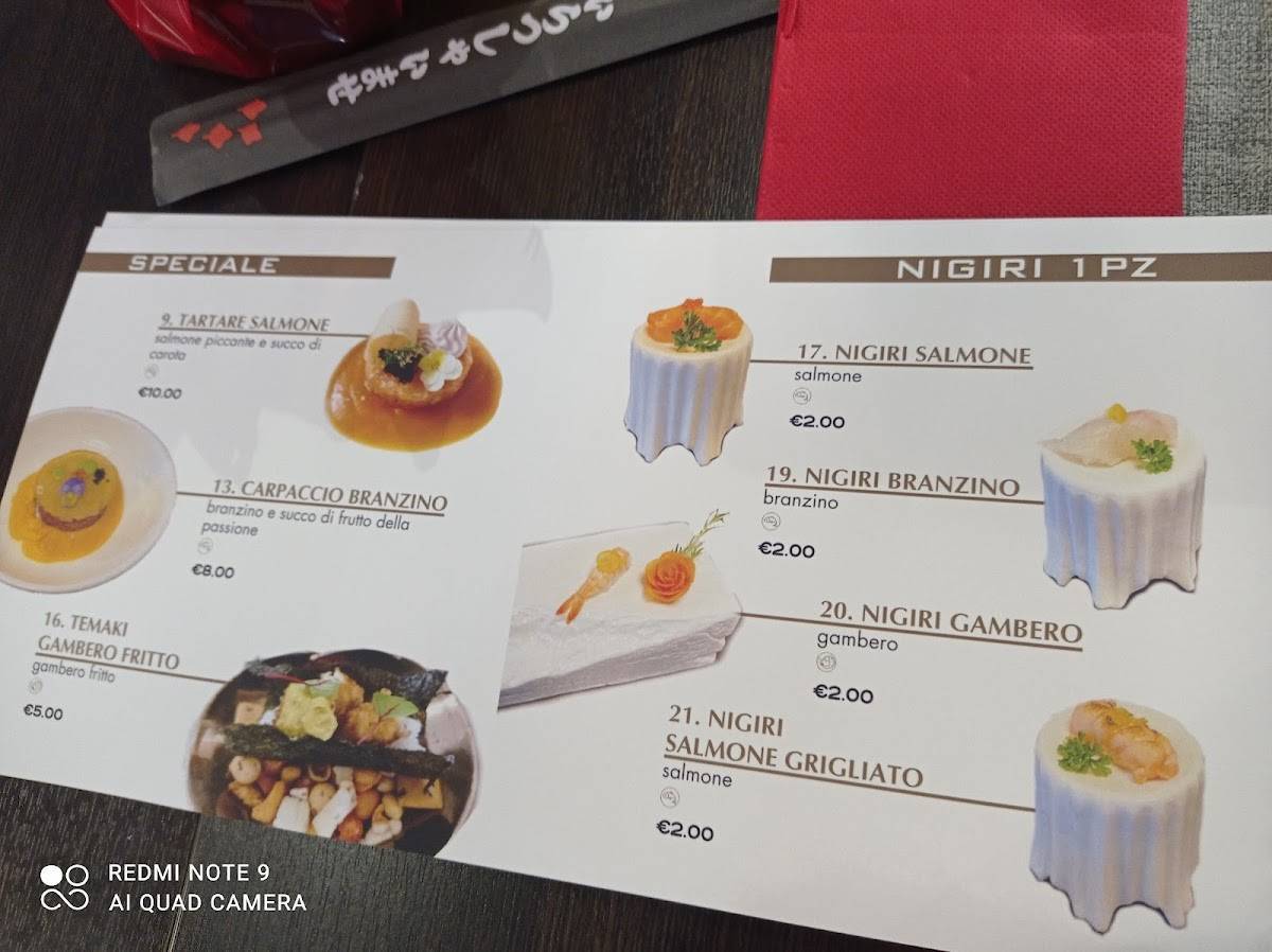 Menu at Punto Zero restaurant, Racale