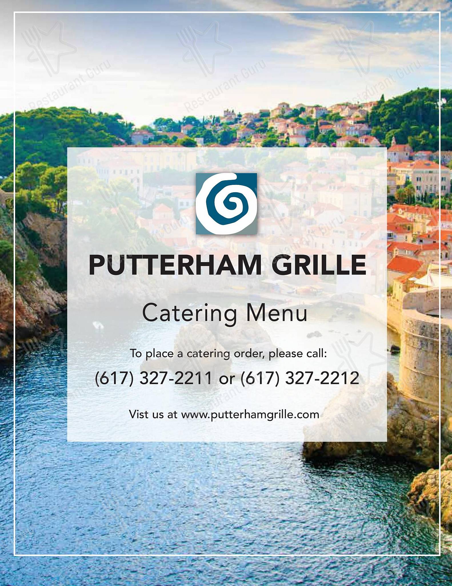 Menu at Putterham Grille pub & bar, Brookline