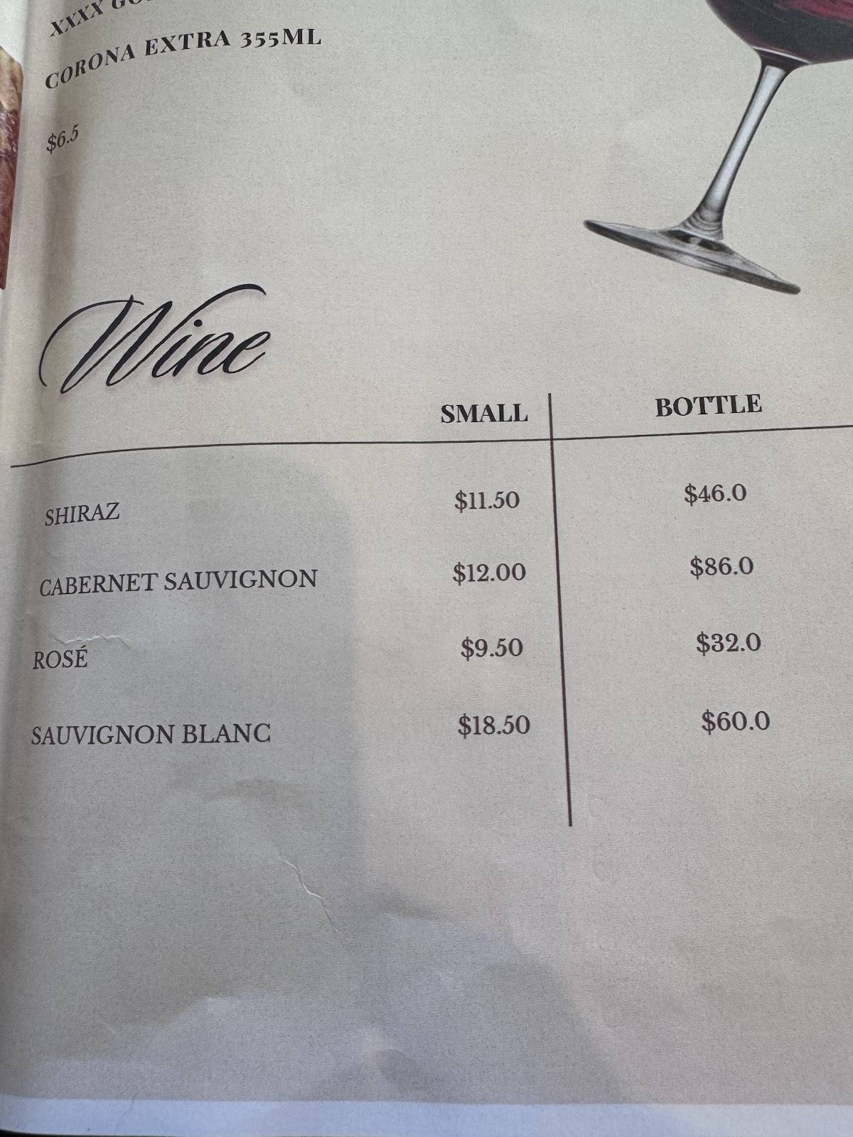 Menu at Quality Coffee cafe, Nundah