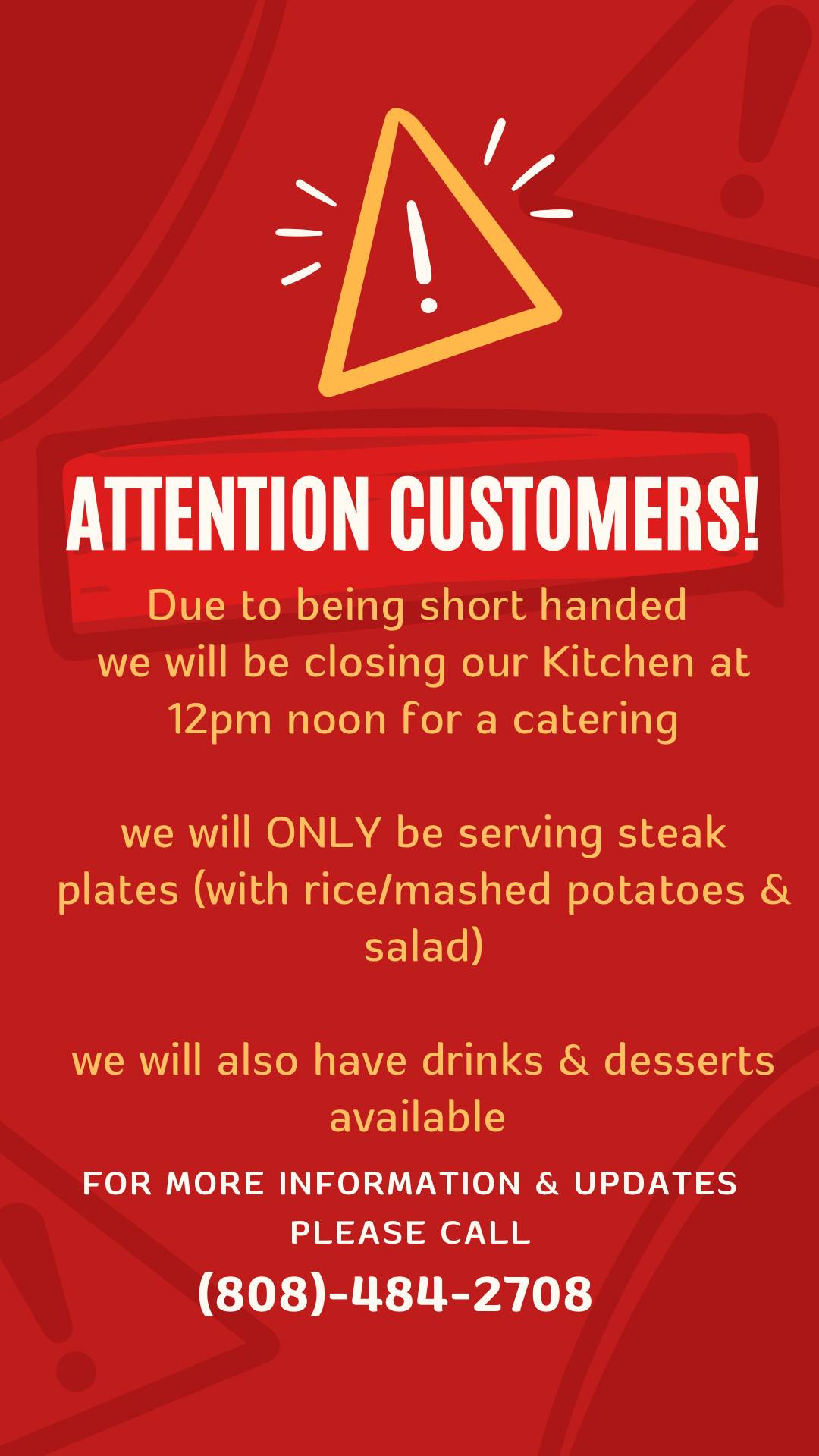 Menu at Queen Street Cafe & Grill, Aiea