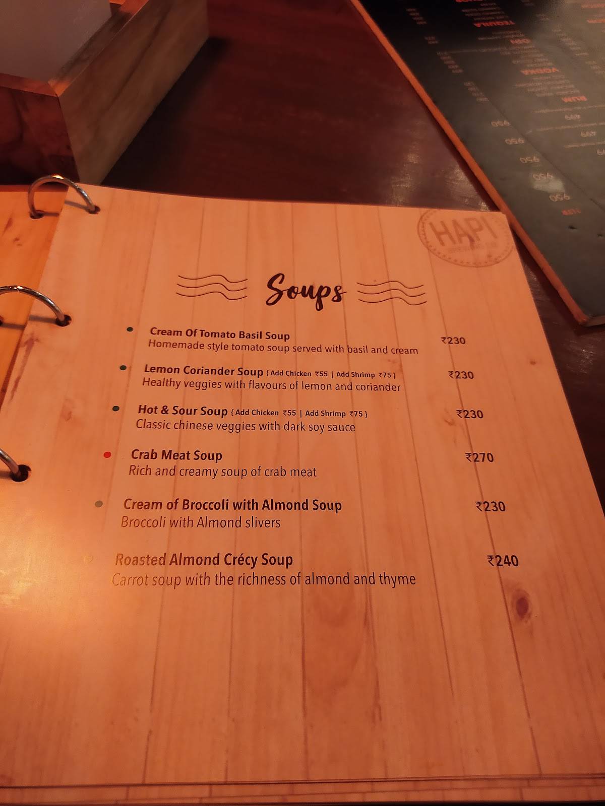 Menu at R Hapi Brewing Co - Restaurant and Lounge, Mira Bhayandar